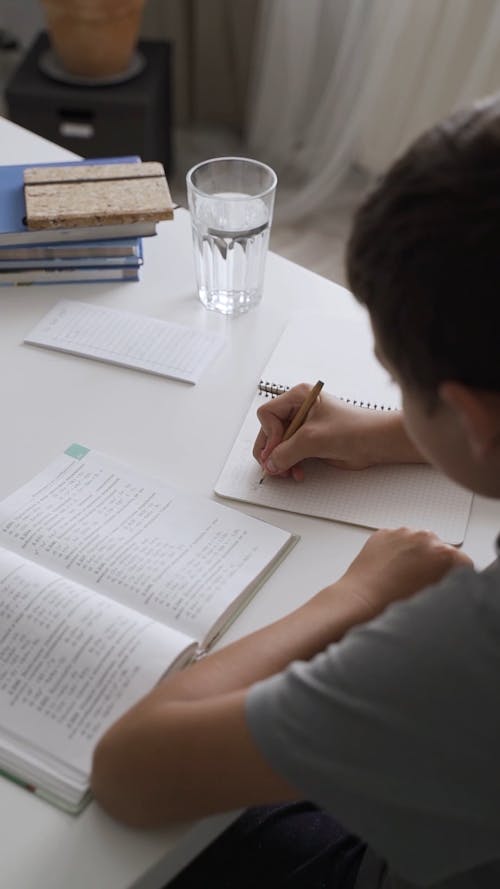 Boy Doing Homework · Free Stock Video Boy Doing Homework · Free Stock Video