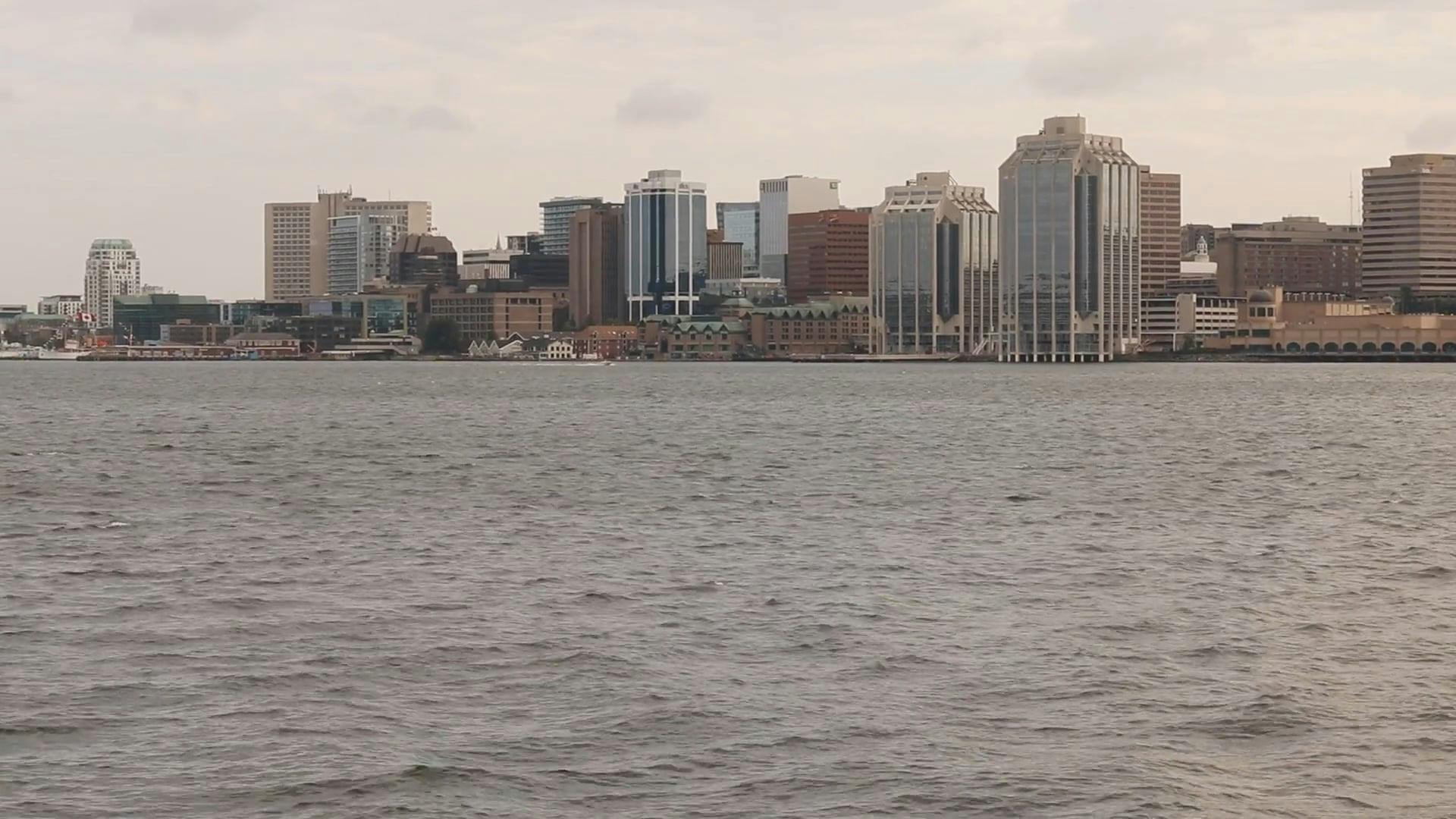 Downtown Halifax Skyscrapers by the Sea Free Stock Video Footage ...