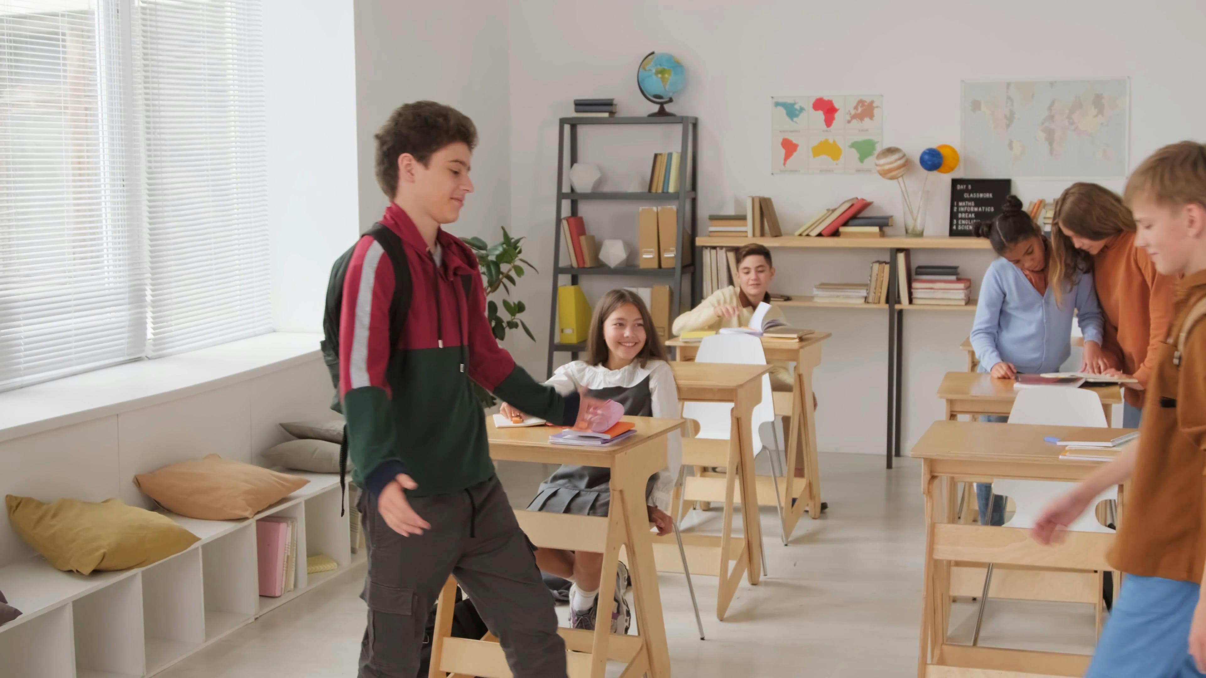 Students on a Break · Free Stock Video