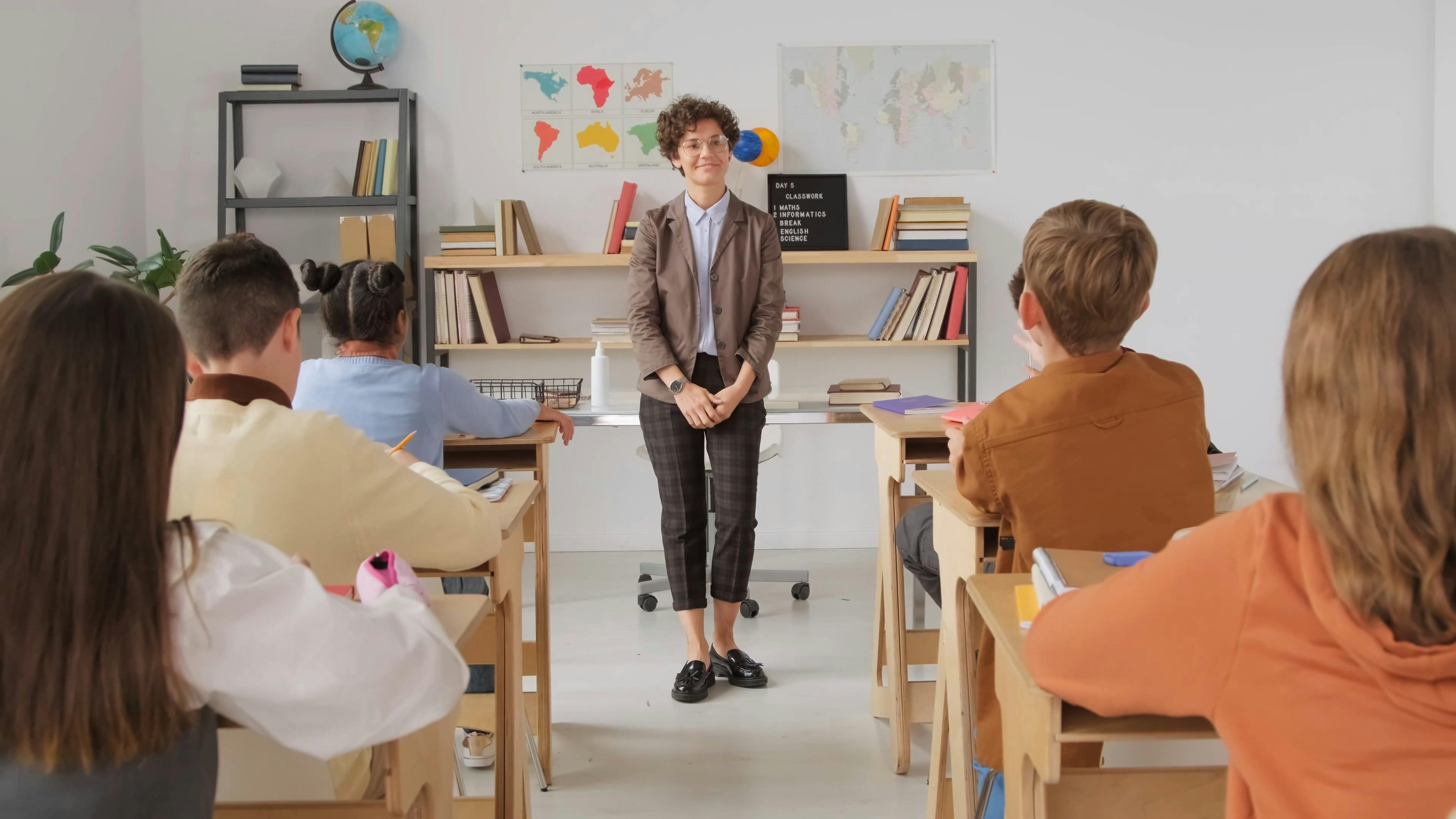 Teacher Teaching the Class Free Stock Video Footage, Royalty-Free 4K ...