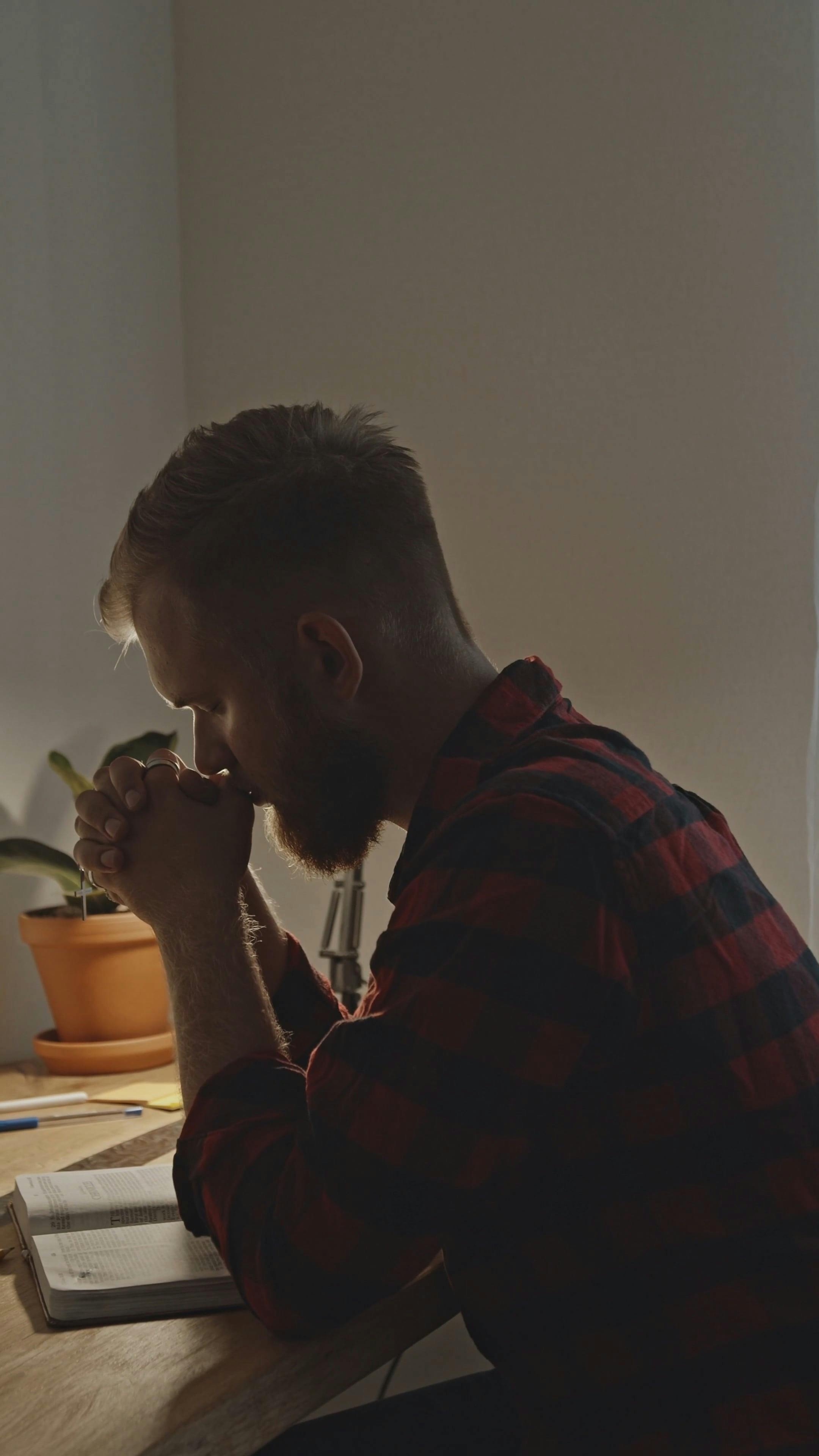 A Man Praying · Free Stock Video