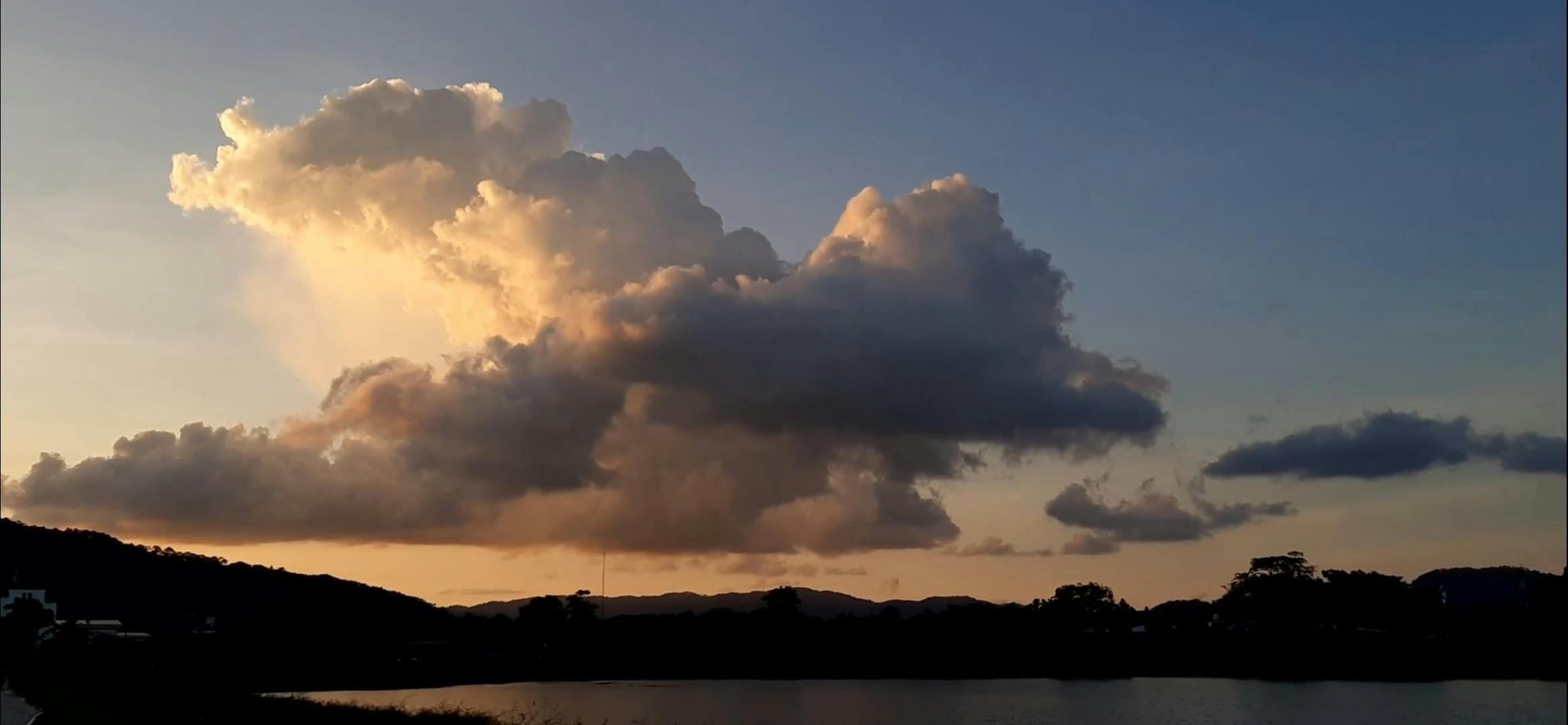 Ücretsiz bulut görünümü, bulut manzarası, bulutlu gökyüzü stok videosu