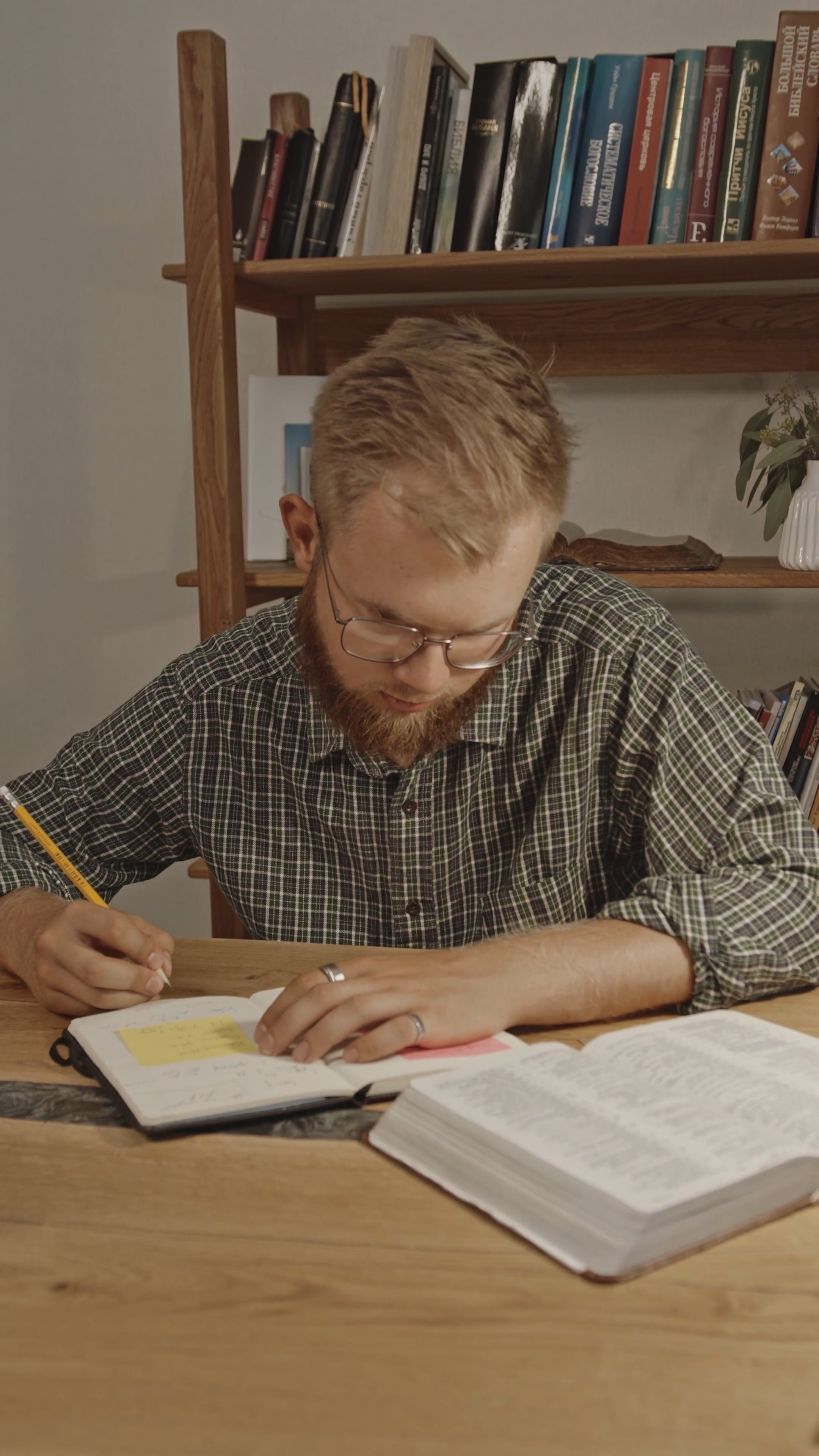 A Man Writing on the Notebook Free Stock Video Footage, Royalty-Free 4K ...