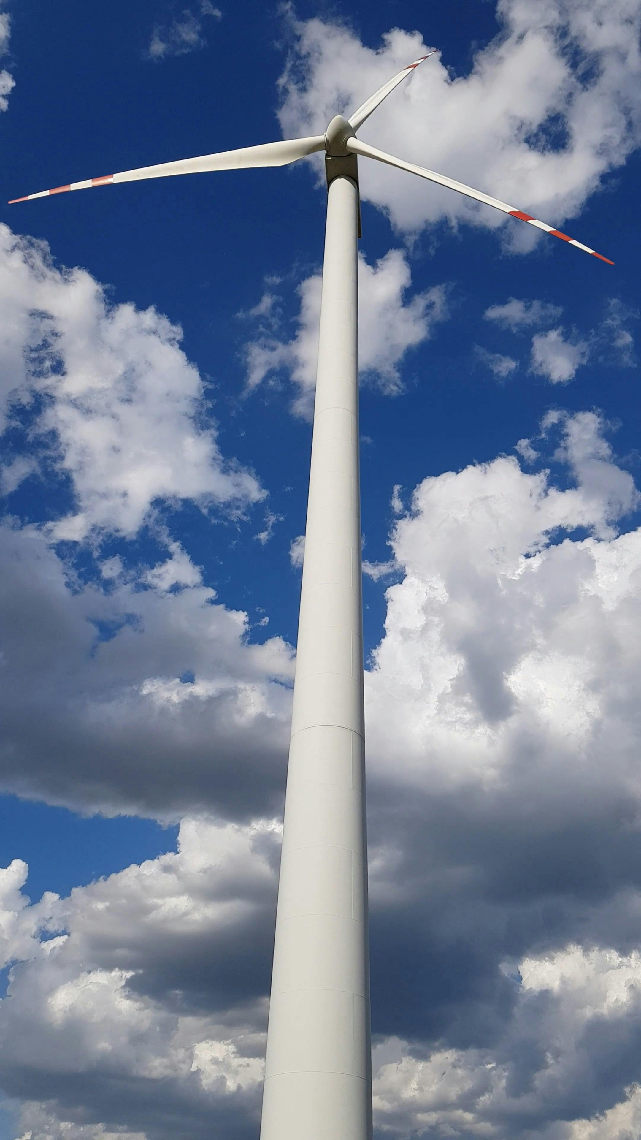 A Tall Wind Turbine · Free Stock Video
