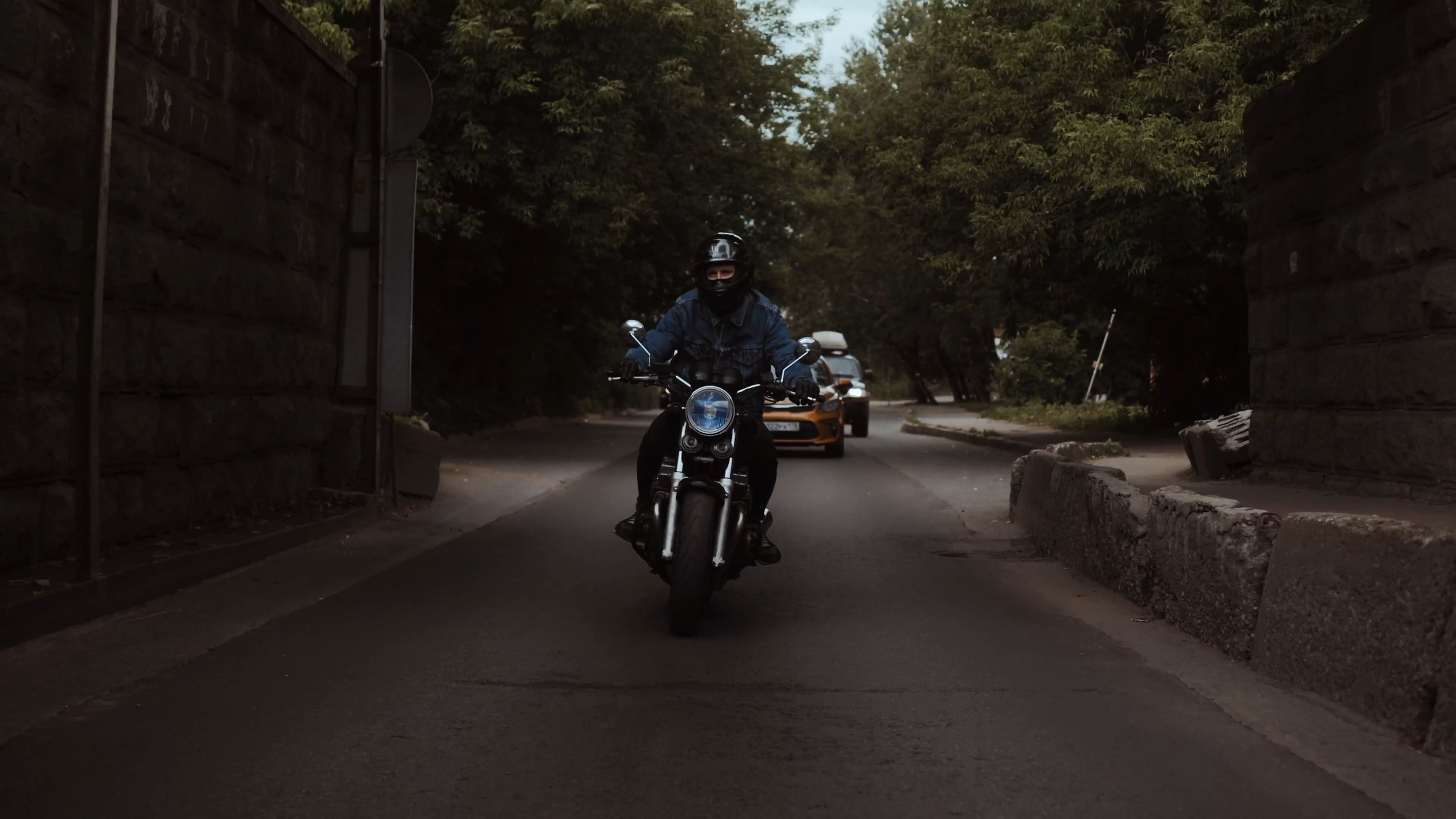 Rider on the Road Free Stock Video Footage, Royalty-Free 4K & HD Video Clip