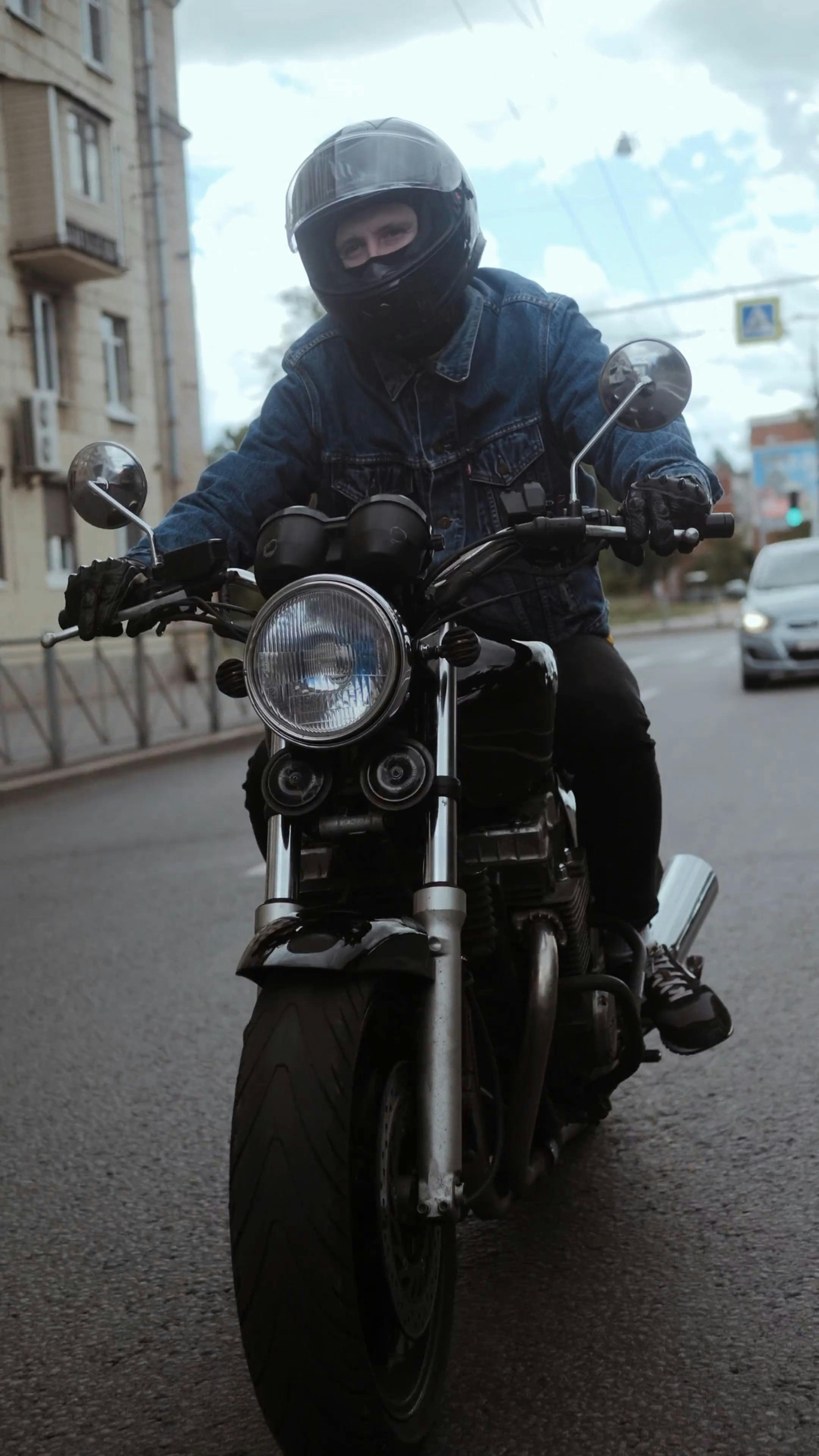 A Man Riding a Motorcycle Free Stock Video Footage, Royalty-Free 4K ...