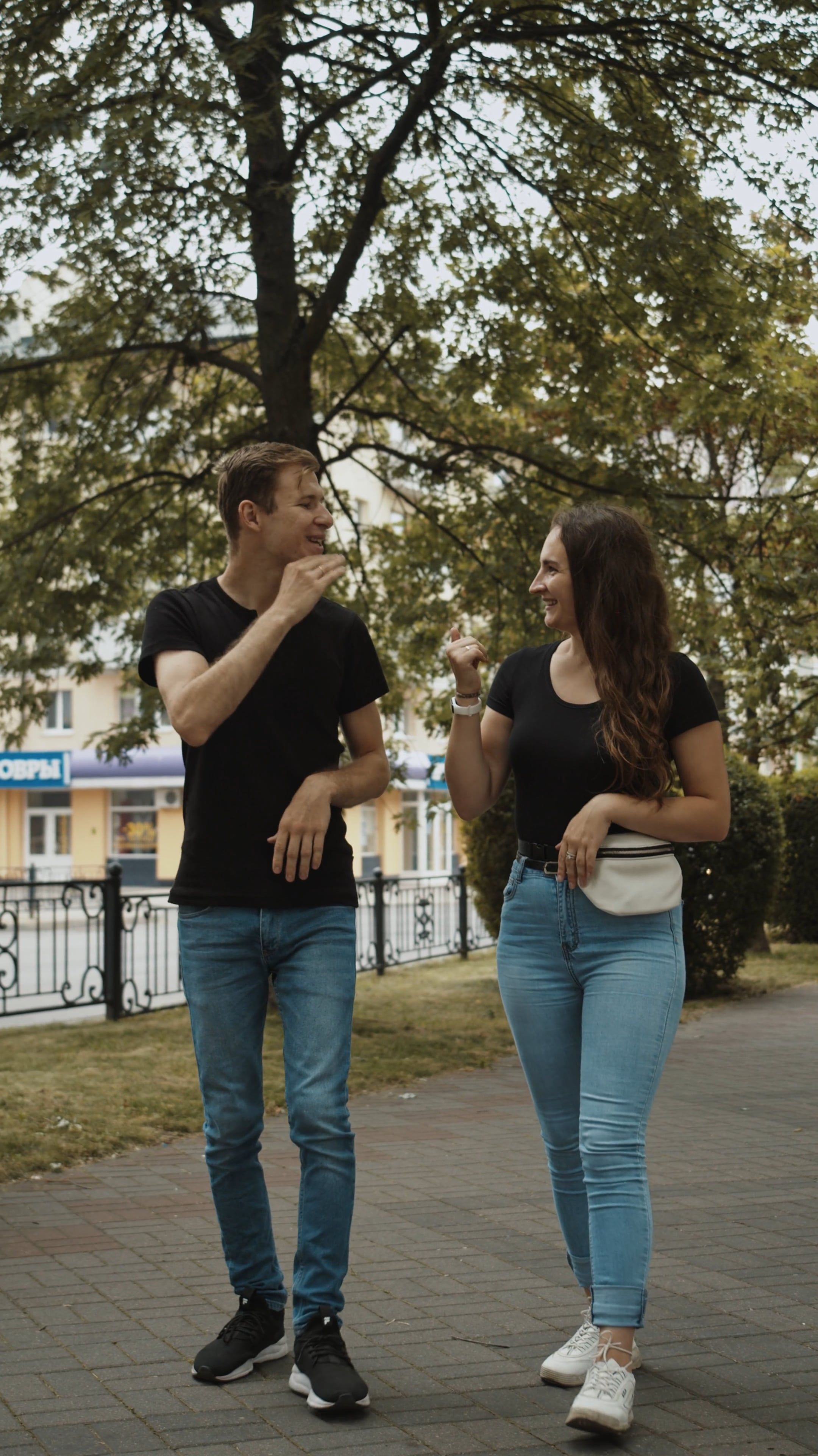 Two People Communicating With The Use Of Sign Language Free Stock Video ...