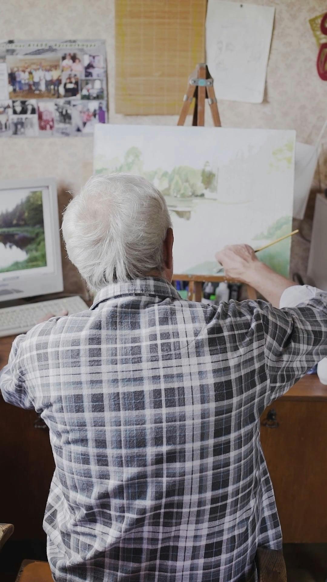 Man Painting in His Room Free Stock Video Footage, Royalty-Free 4K & HD ...