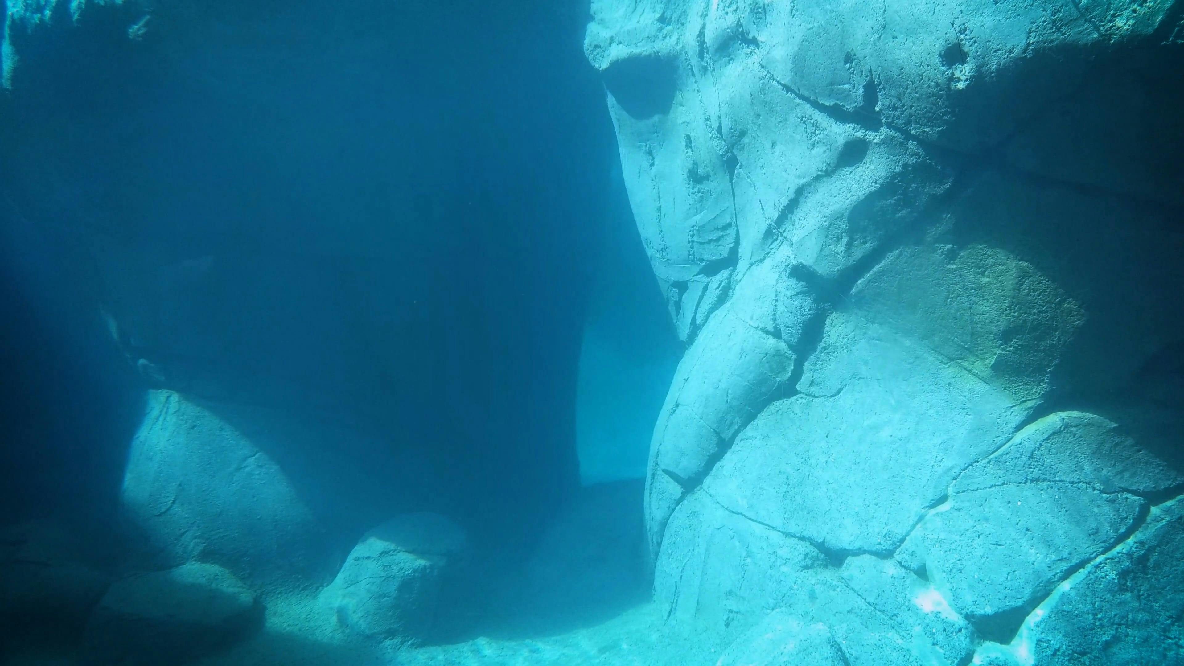 An Underwater Rock Formations Free Stock Video Footage, Royalty-Free 4K ...