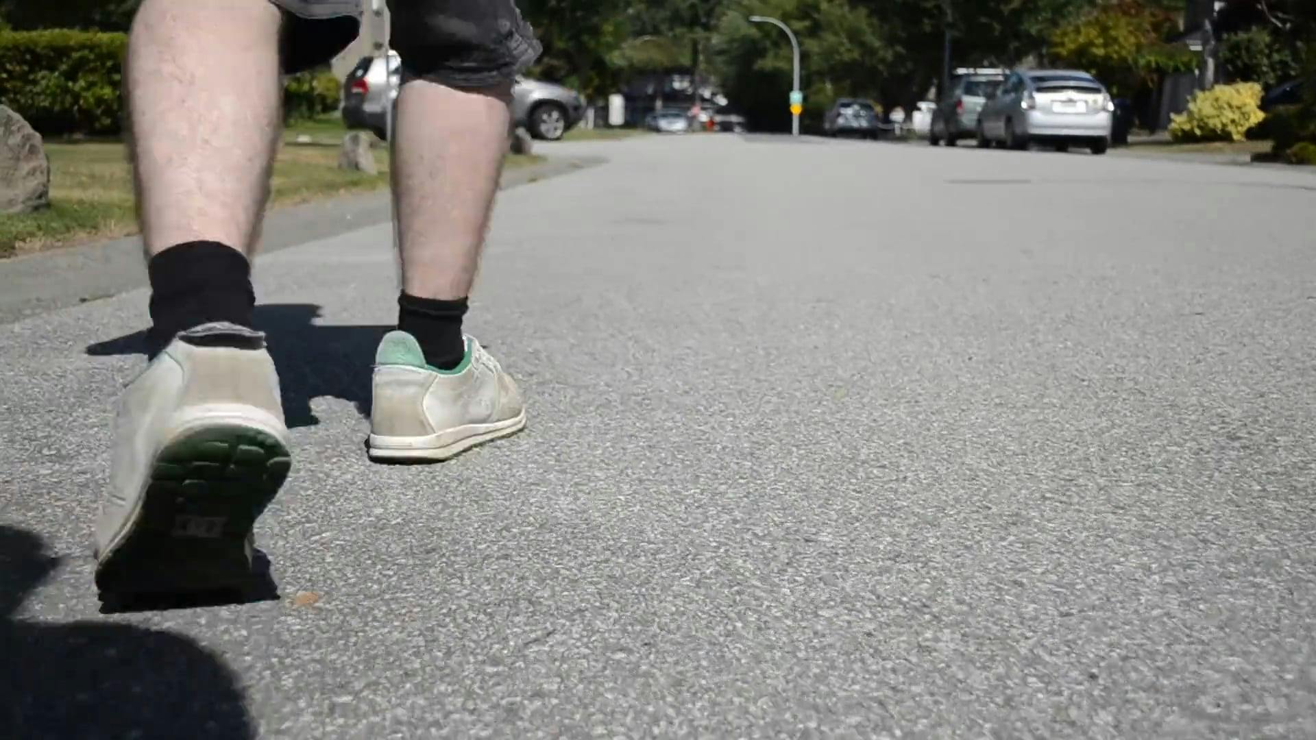 A Close up of a Person's Feet while Running Free Stock Video Footage ...