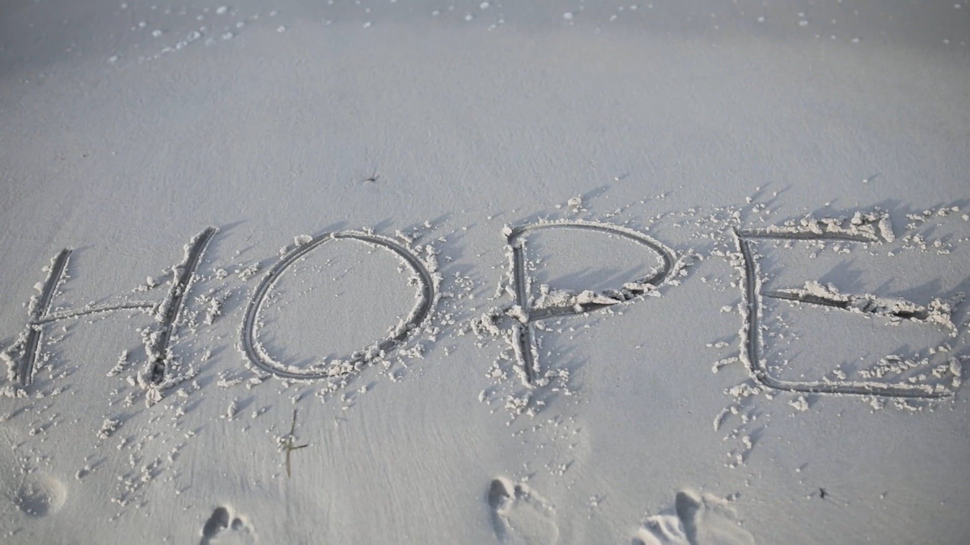 Sea Waves Crashing on Hope Written at Sea Beach Free Stock Video ...