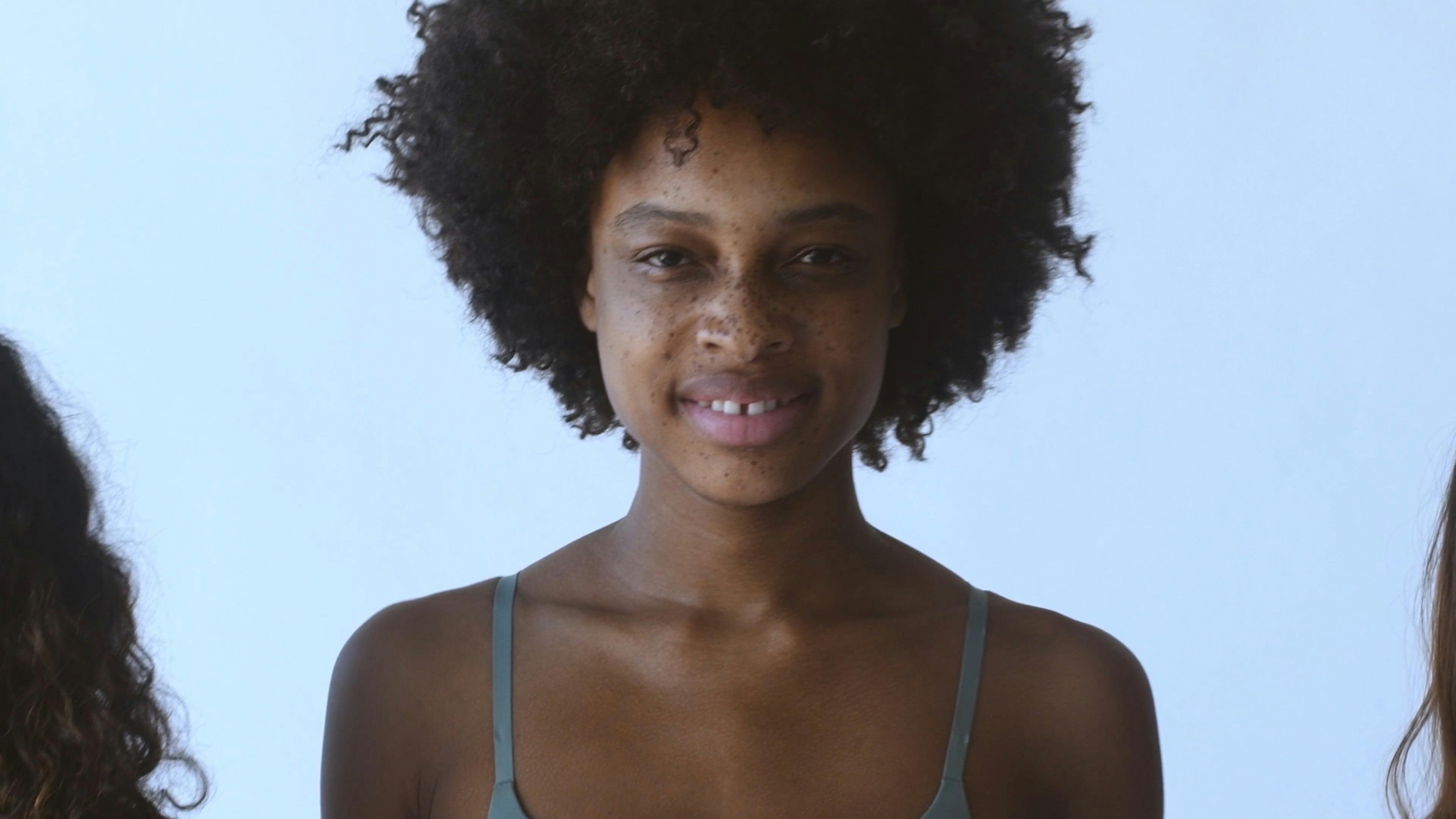 Female Models from Different Ethnicity Walking Forward and Posing ...