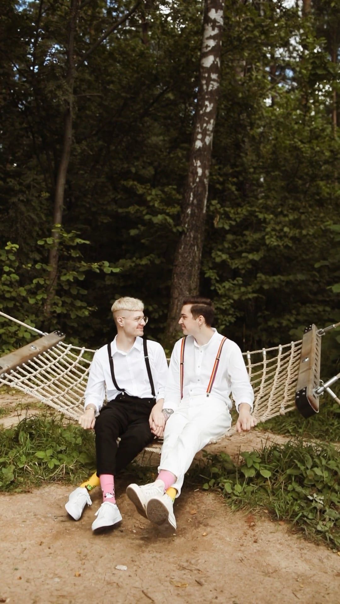 Couple Sitting on the Swing Free Stock Video Footage, Royalty-Free 4K ...