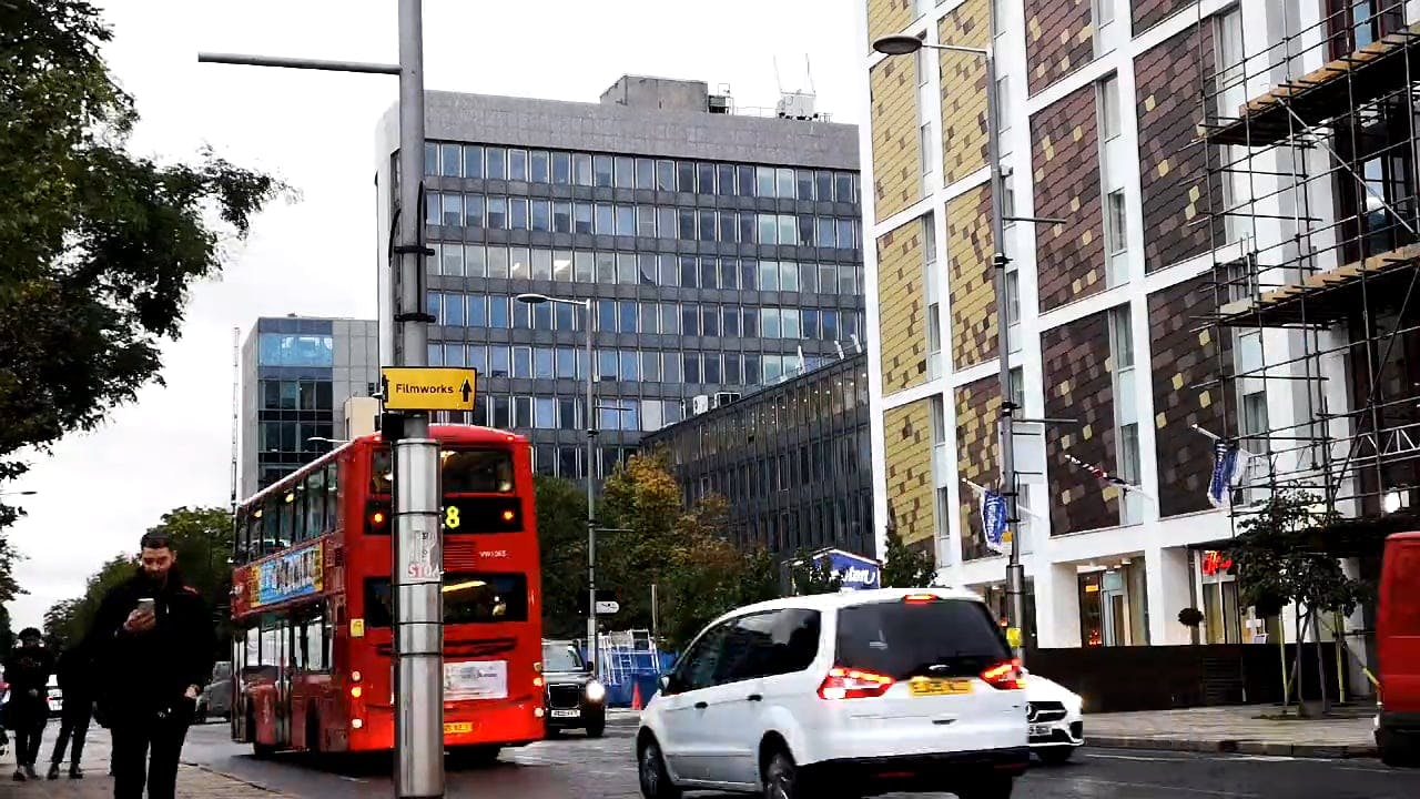 Vehicular Traffic On A City Street On A Rainy Day Free Stock Video ...