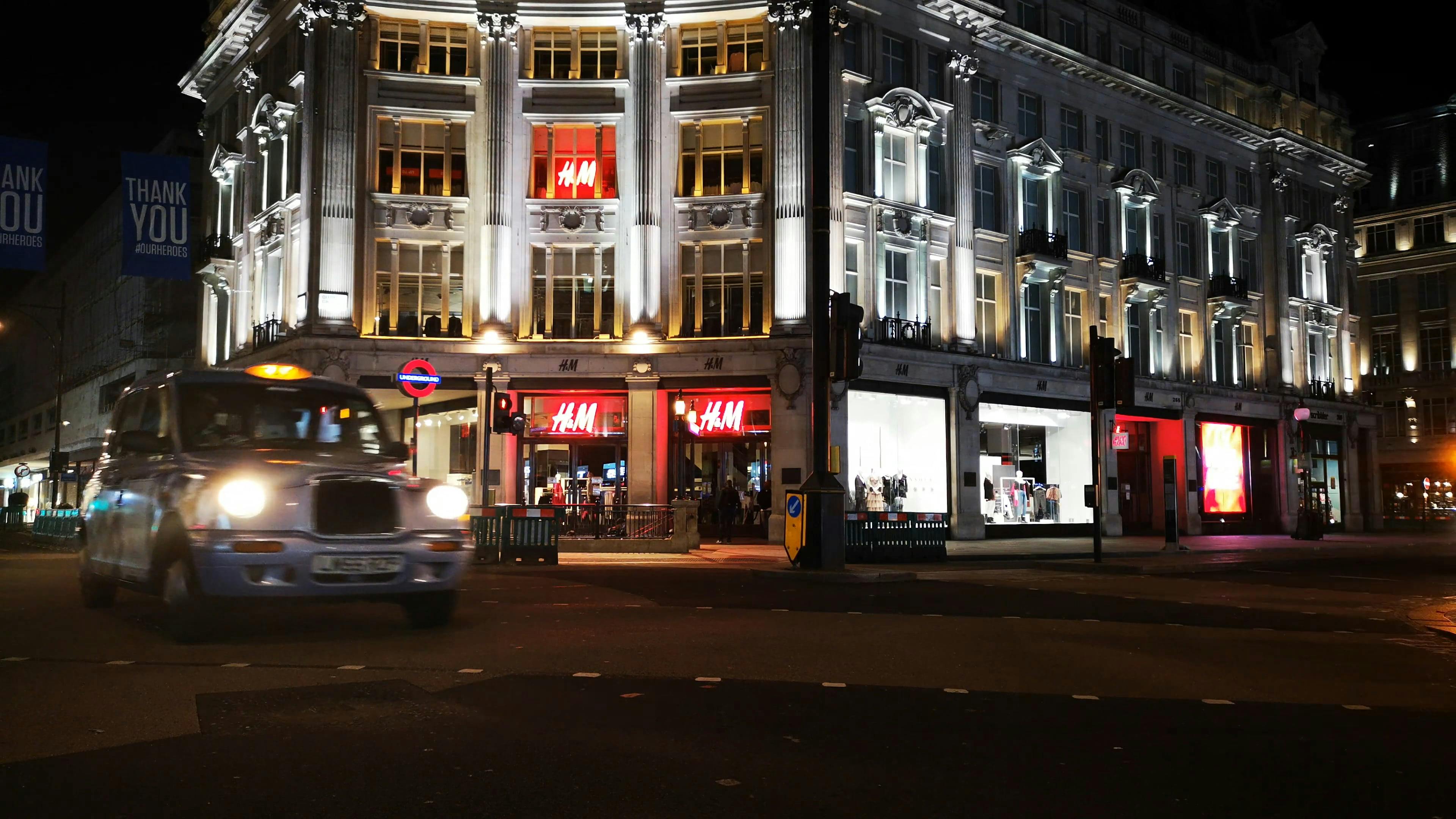 A Commercial Building at Night Free Stock Video Footage, Royalty-Free ...