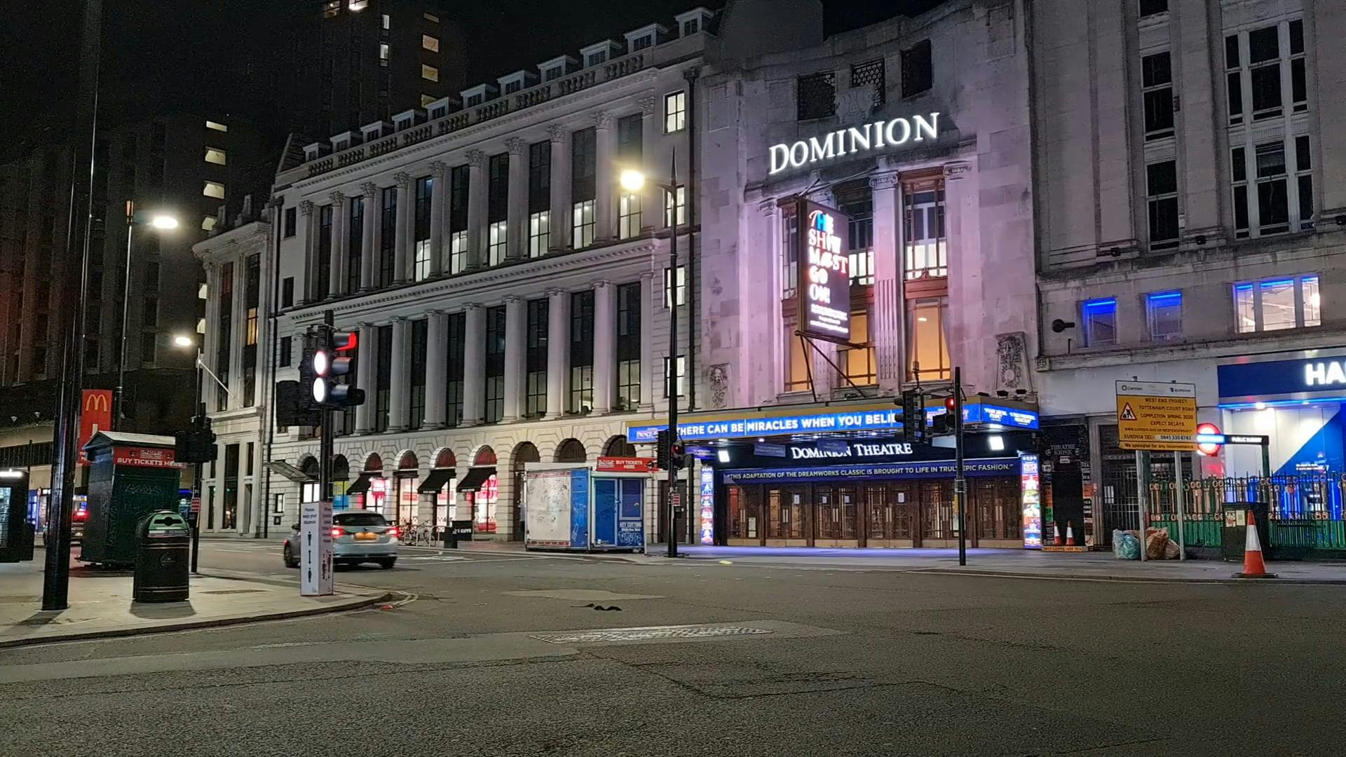 Cars Passing By the Empty Streets of London · Free Stock Video