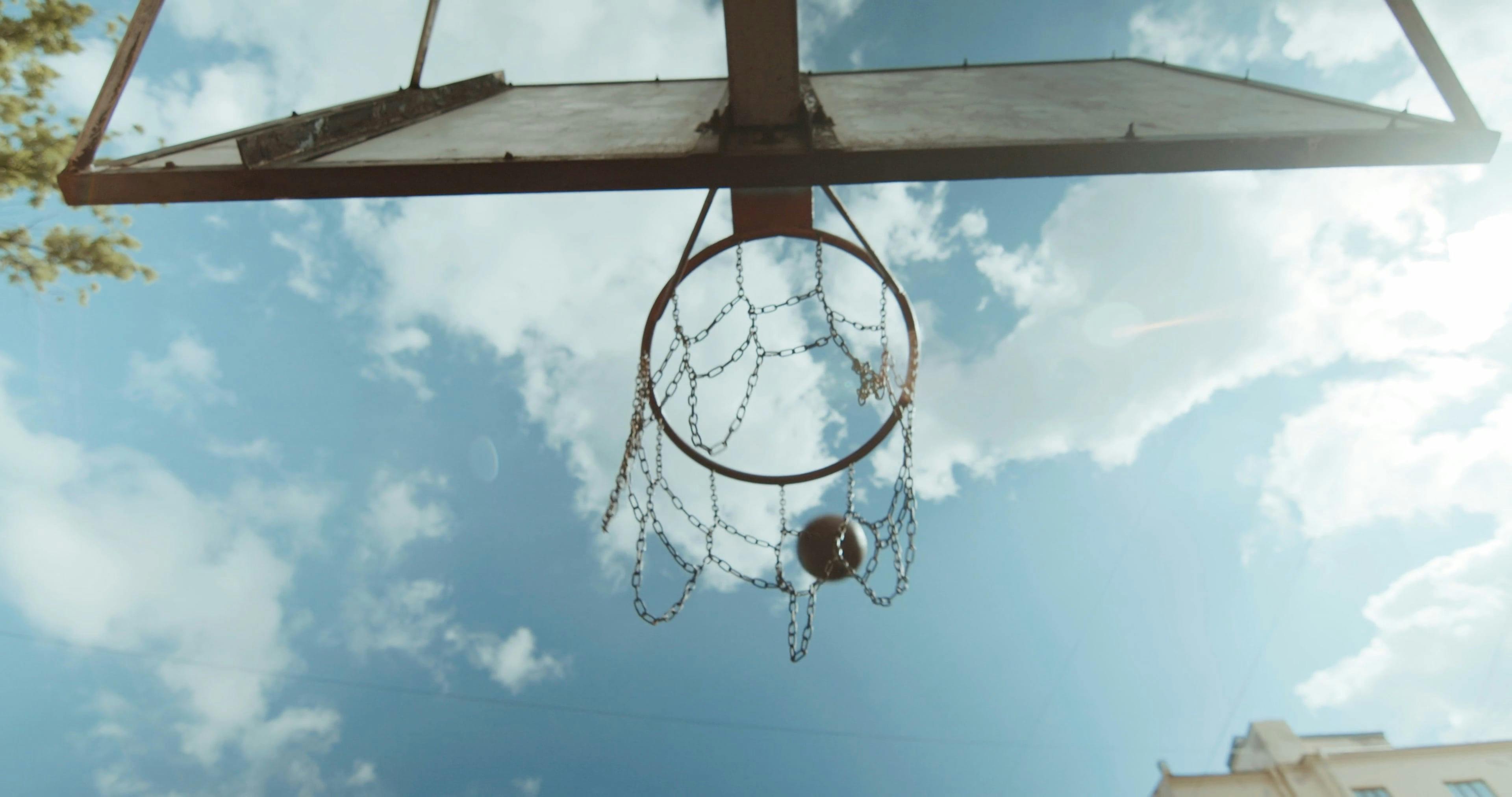 Balls Going Inside a Basketball Rim · Free Stock Video