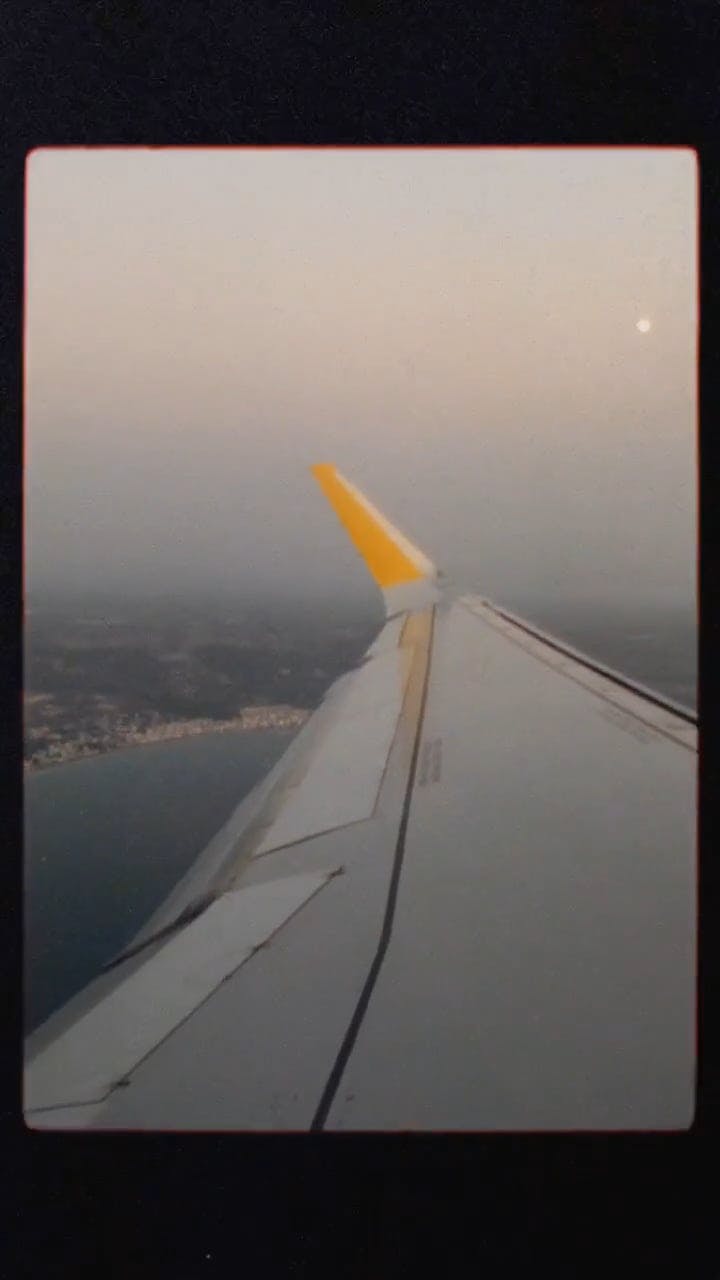 Sunset View from Airplane Window · Free Stock Video