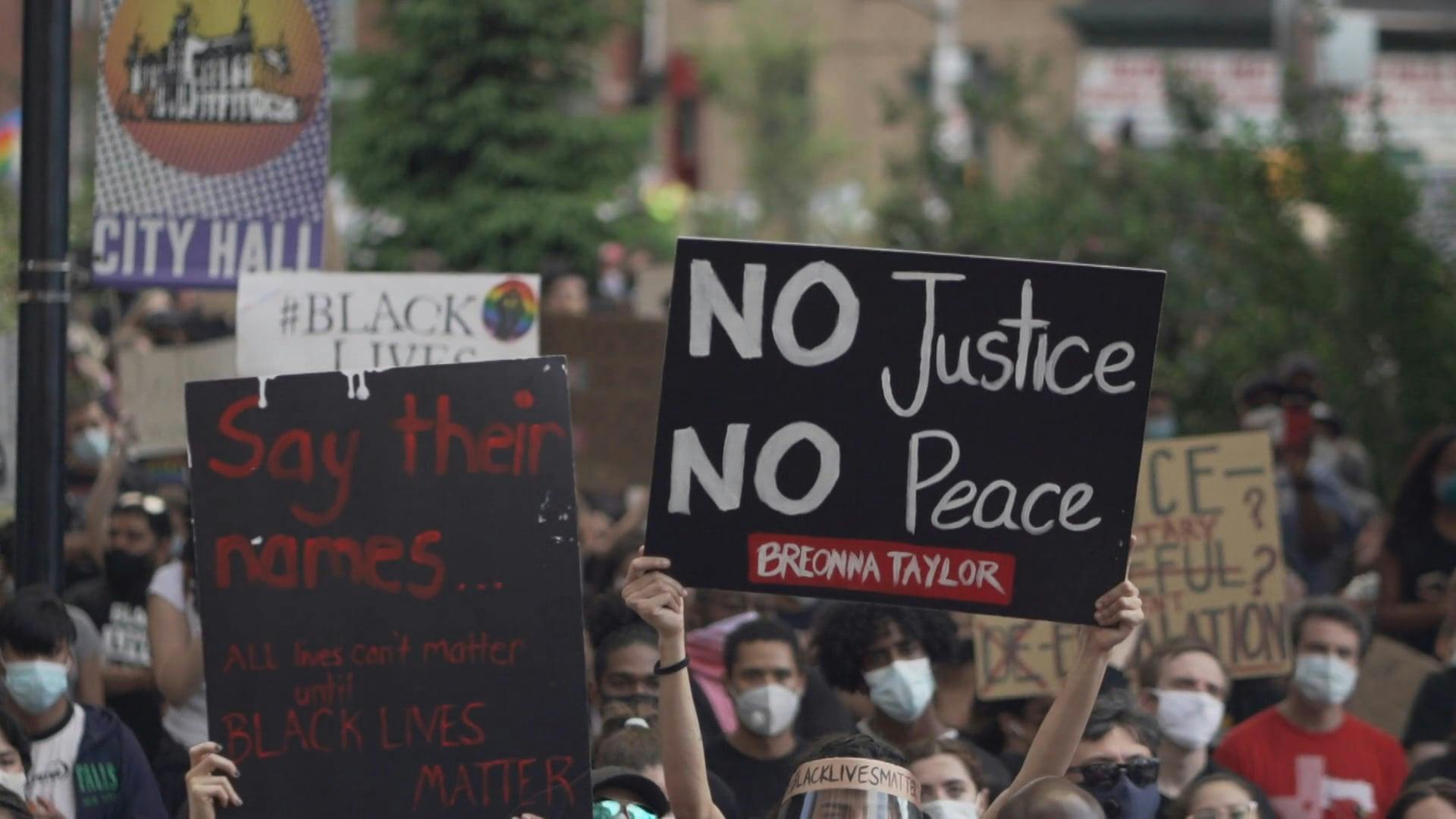 Group of People Protesting while Holding Placards Free Stock Video ...