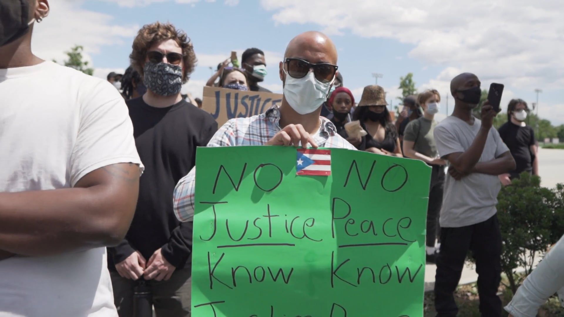 Man Showing Placard in a Protest Free Stock Video Footage, Royalty-Free ...