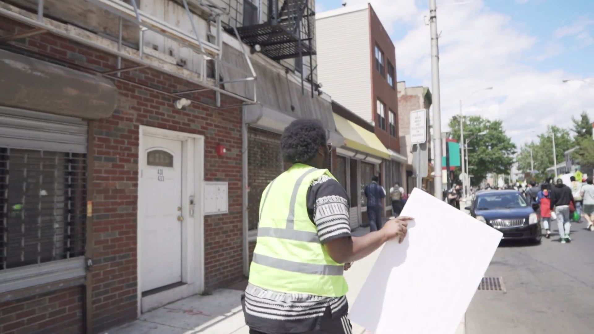 Man Posing with a Placard at Black Lives matter Rally Free Stock Video ...