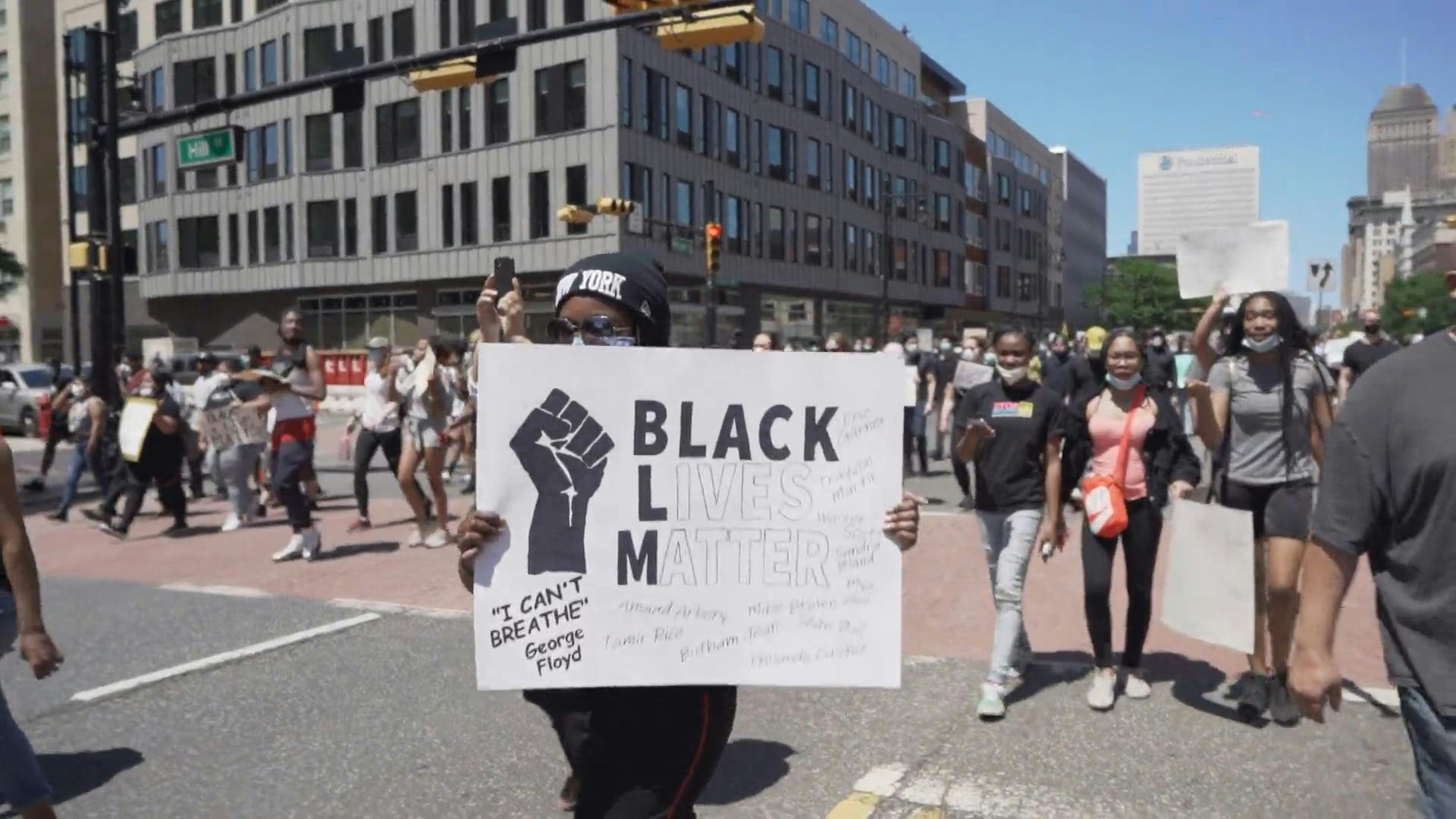 A Crowd Rallies For Black Lives Matter Movement · Free Stock Video