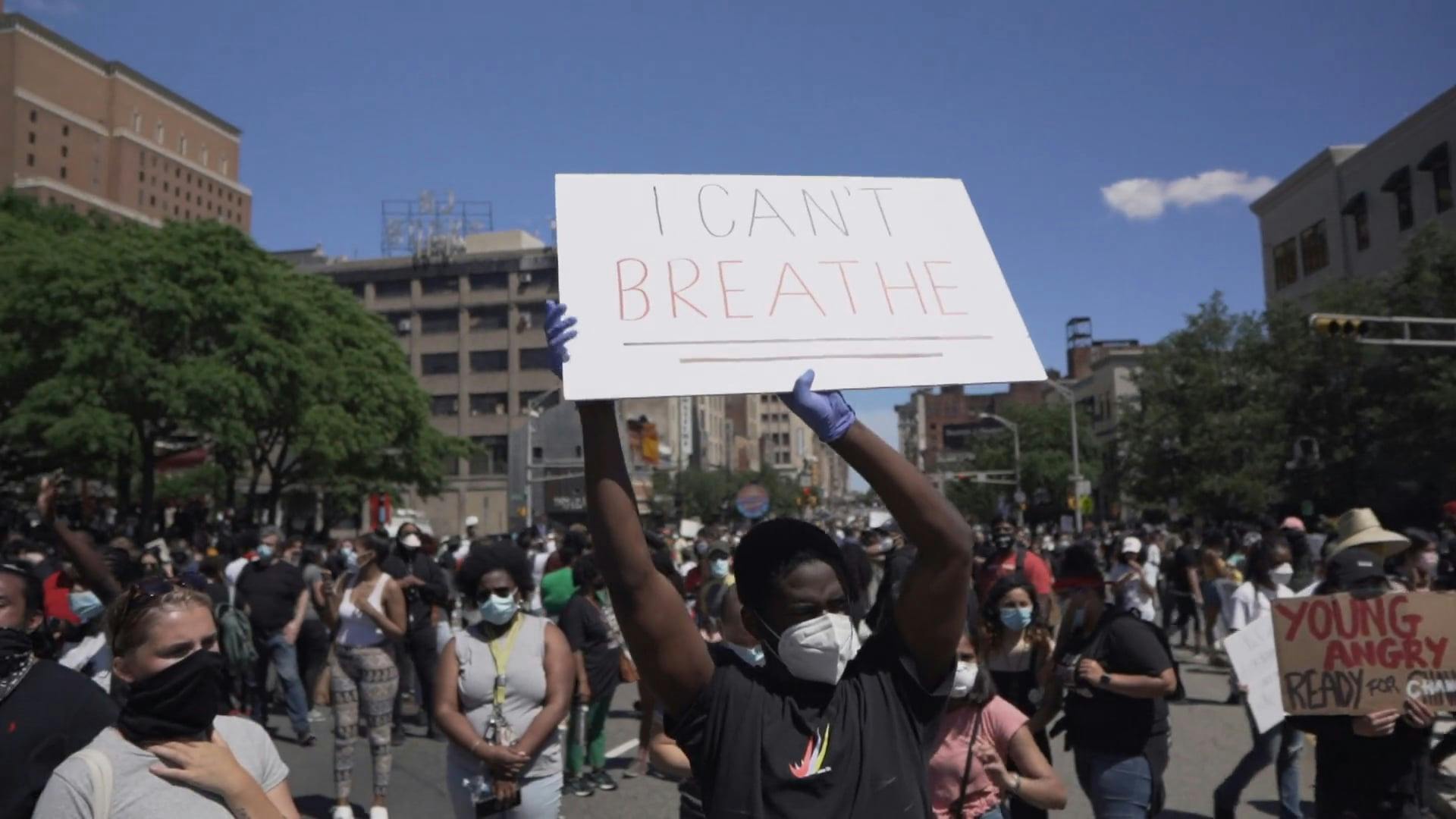 Protesters Standing on the Road · Free Stock Video