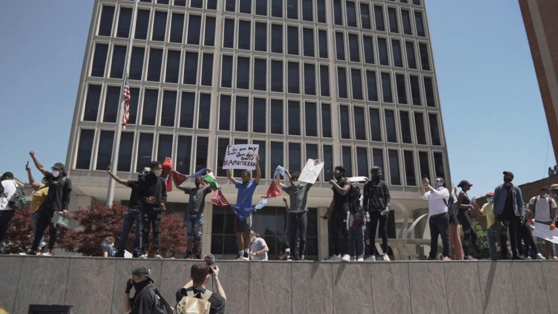 Placard Hanging on the Fence · Free Stock Video