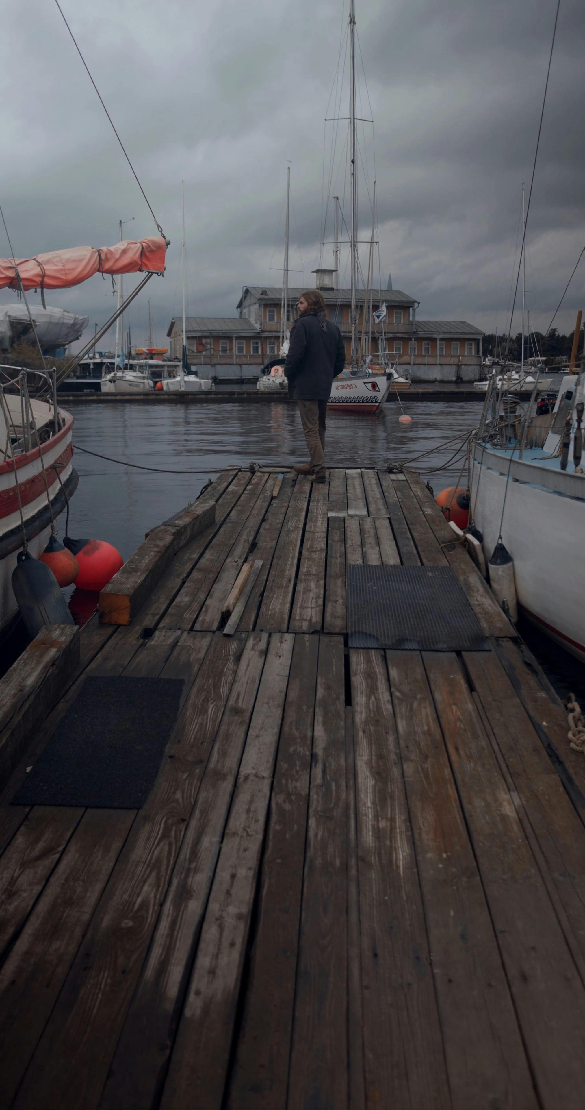 Men Waiting at the Dock · Free Stock Video