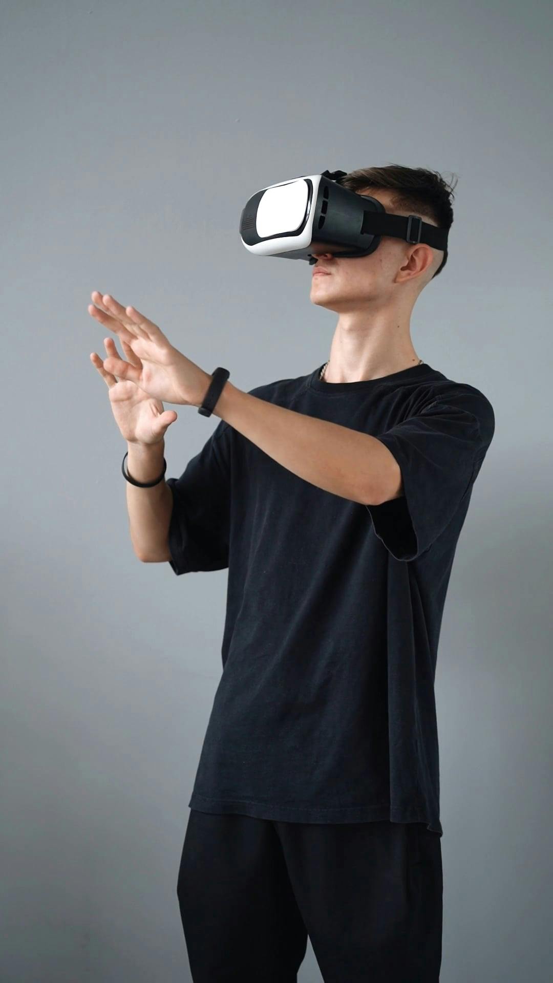 Man Playing a Game on a Virtual Reality Console · Free Stock Video