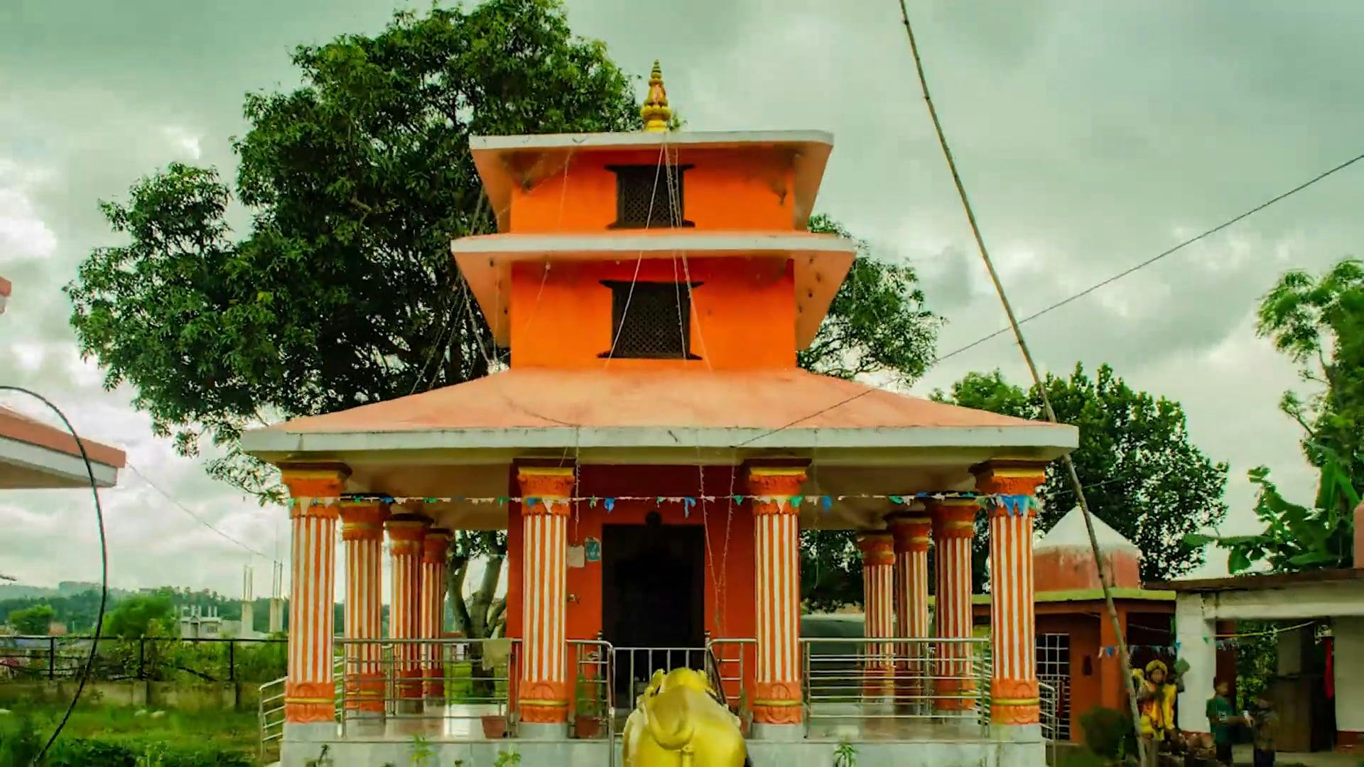 An Orange Temple Near the Trees Free Stock Video Footage, Royalty-Free ...