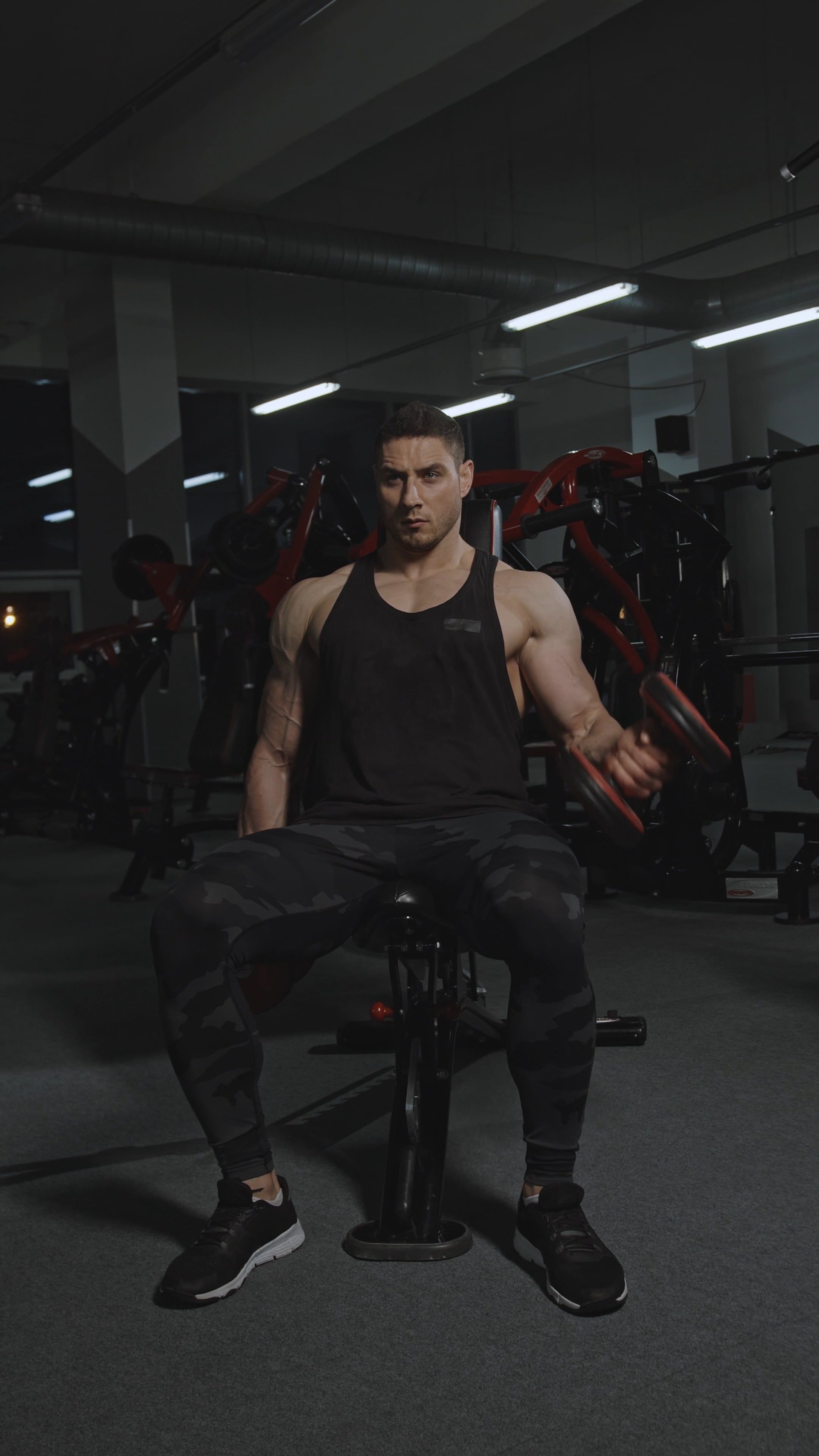 A Man Working Out Using Dumbbell · Free Stock Video