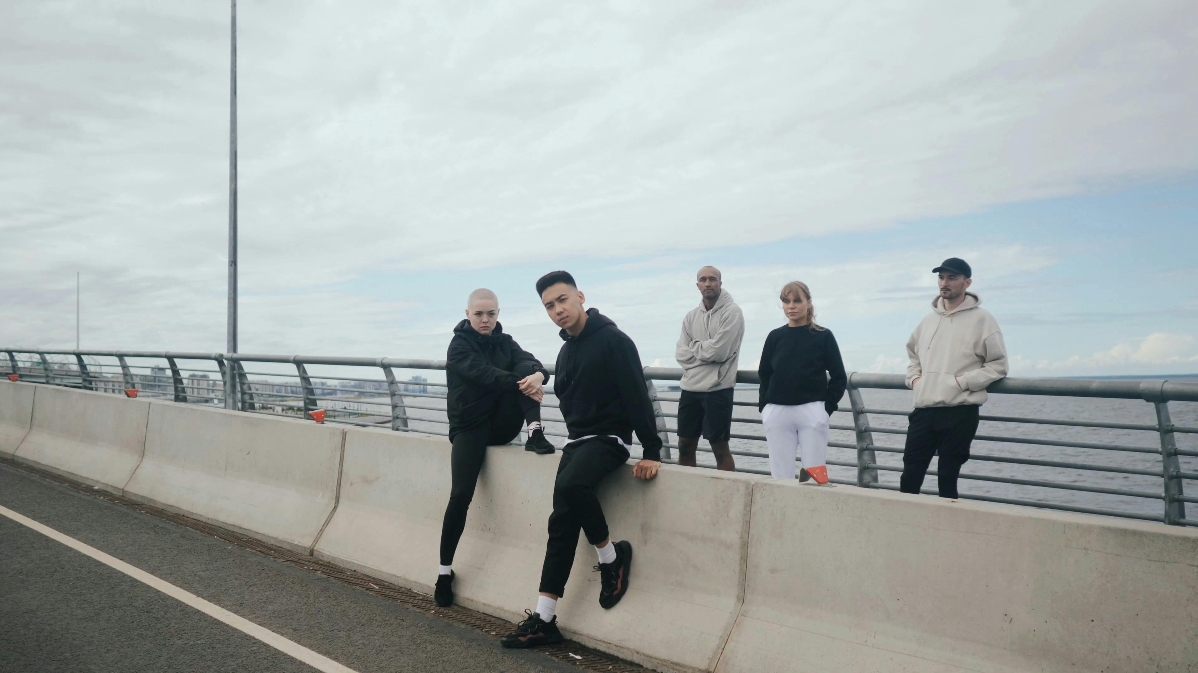 Athletic Team Having a Photo Shoot Outdoors Free Stock Video Footage ...