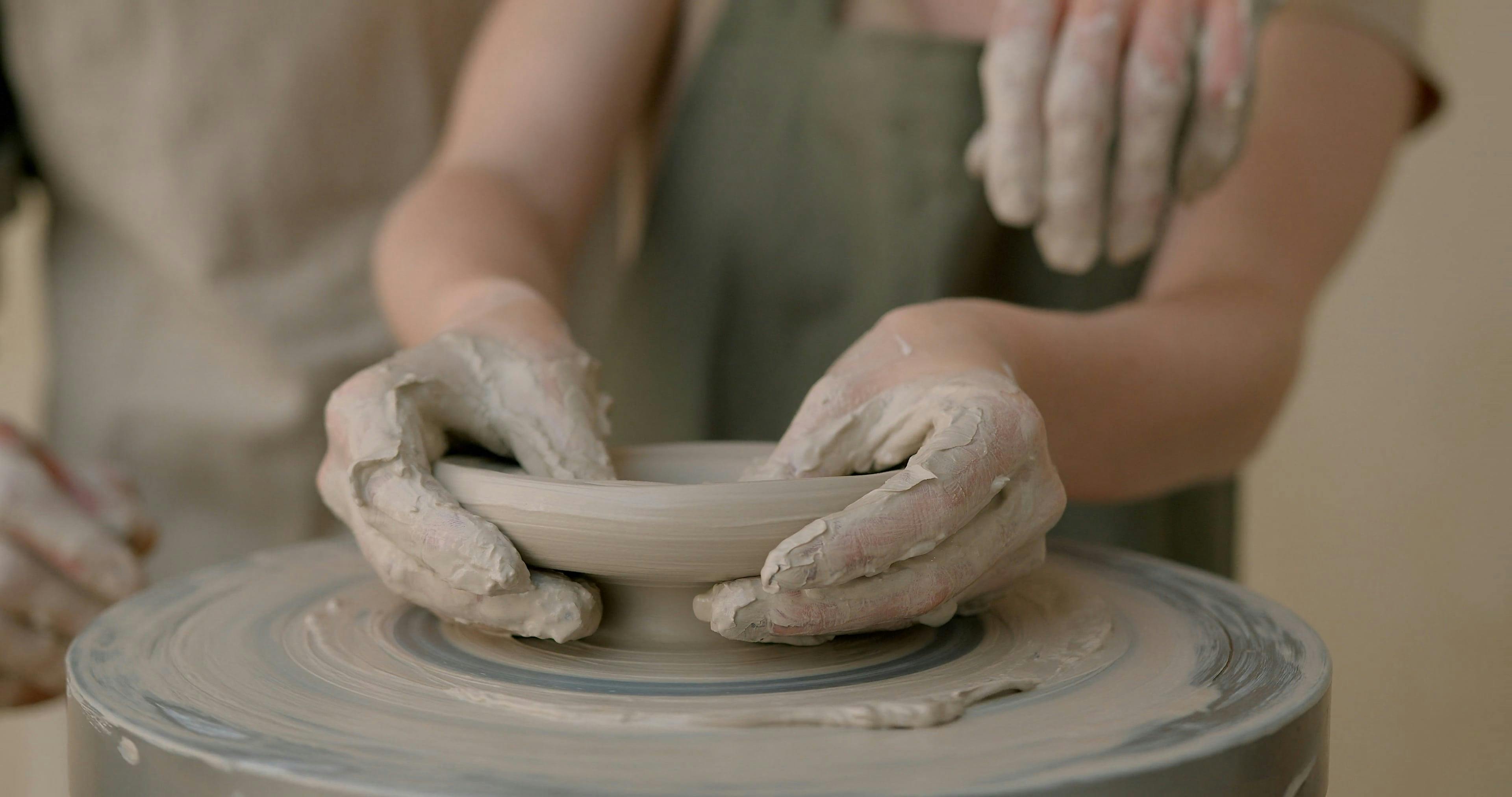 Two People Molding Clay Free Stock Video Footage, Royalty-Free 4K & HD ...