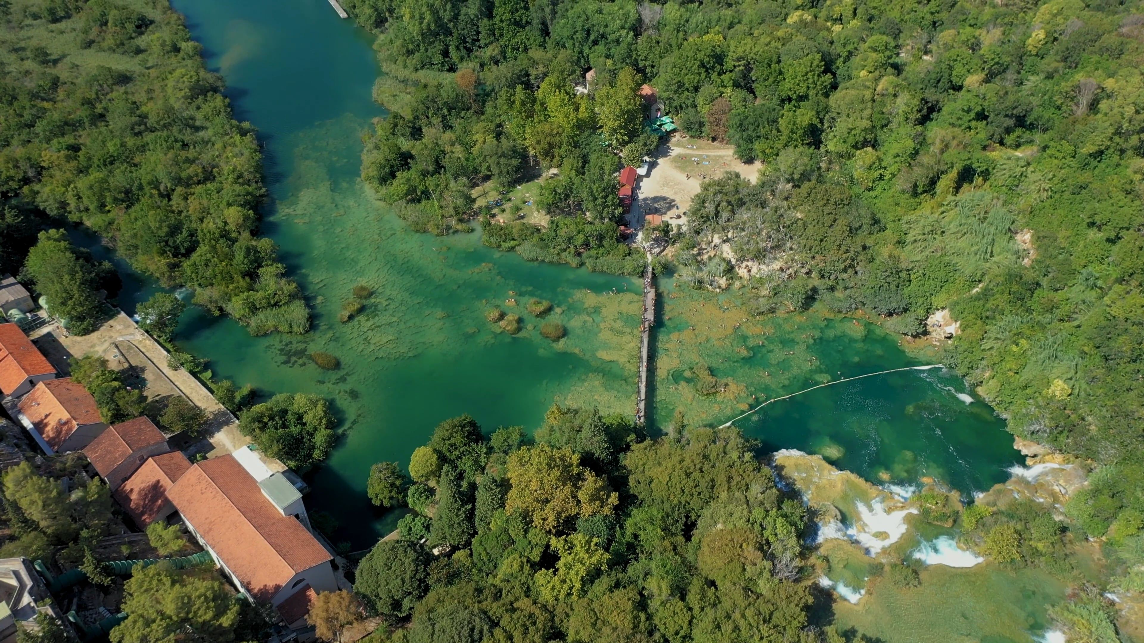 Bird's Eye View of a Beautiful Landscape Free Stock Video Footage ...