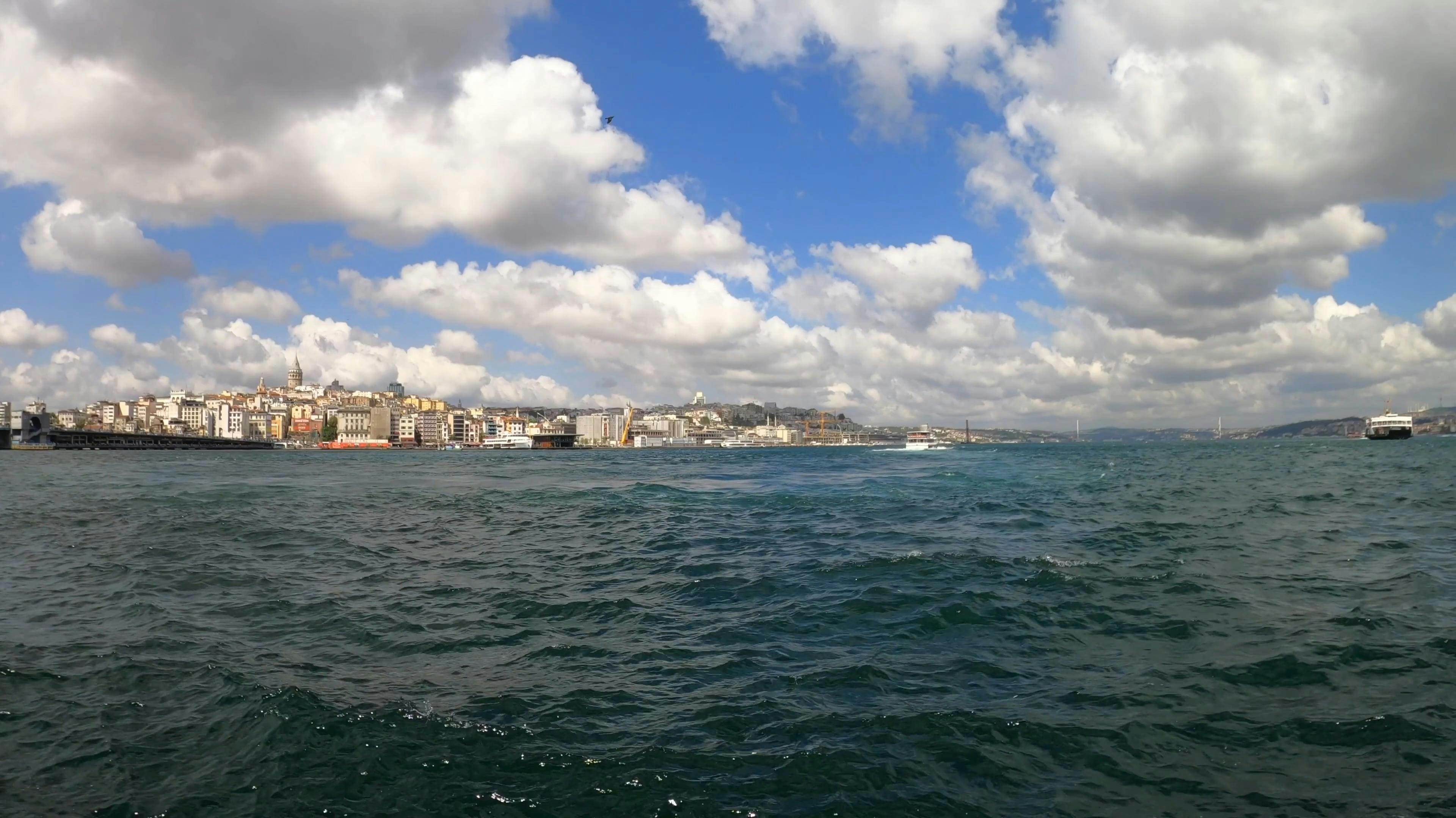 The City Line View From The Sea Bay Free Stock Video Footage, Royalty ...