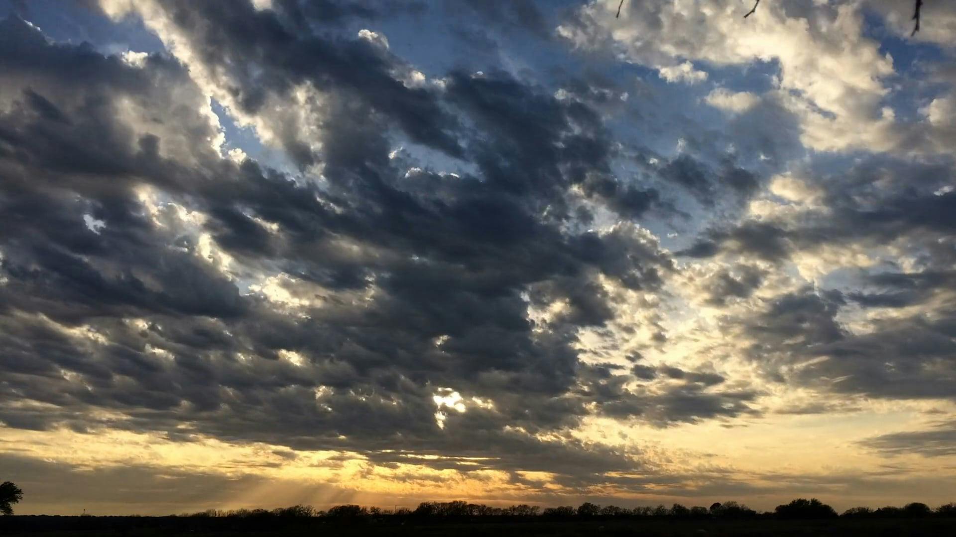 Low Angle Shot of a Sunset · Free Stock Video
