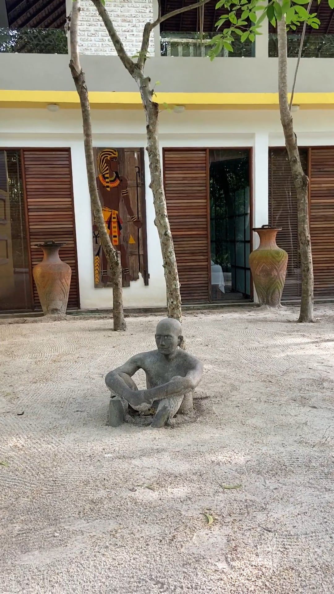 Human Statue Sitting on the Ground Free Stock Video Footage, Royalty ...