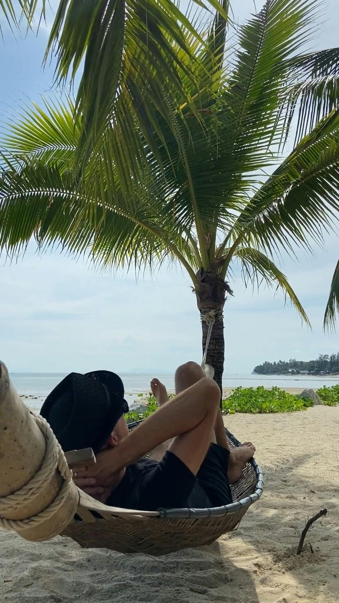 Man Enjoying his Day on Hammock · Free Stock Video Man Enjoying his Day on Hammock · Free Stock Video