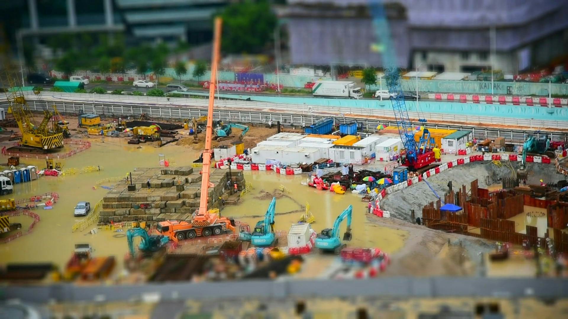 Time Lapse Footage of a Construction Site Free Stock Video Footage ...