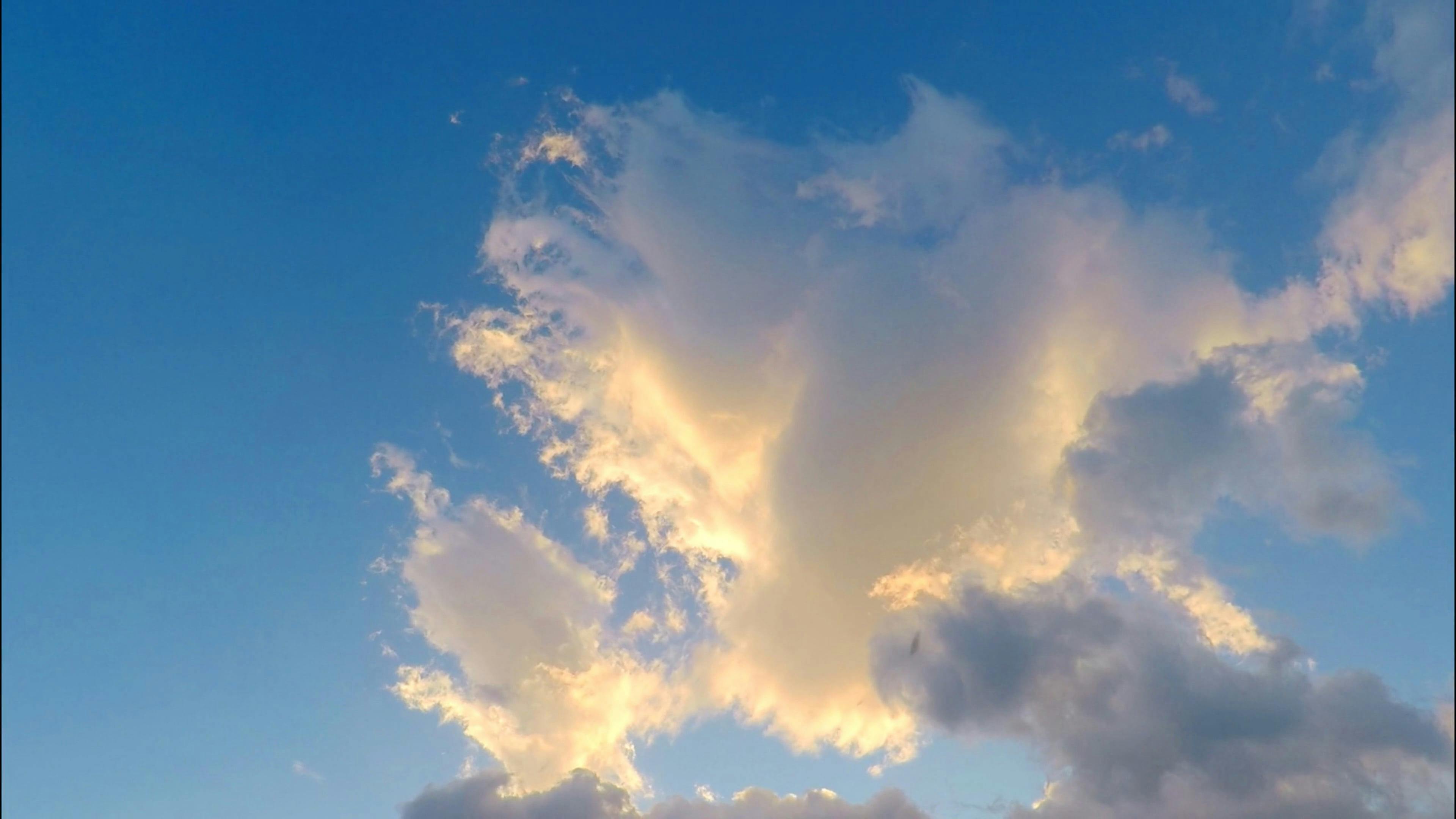 Clouds Formation In The Sky Above The Mountains Free Stock Video ...