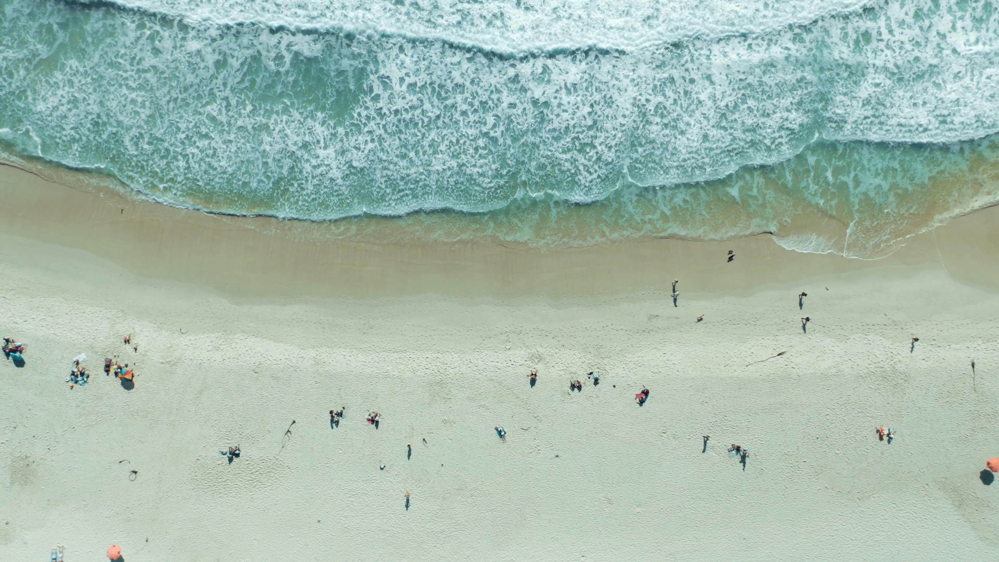 Close Up Video Of Beach Waves Free Stock Video Footage, Royalty-Free 4K ...