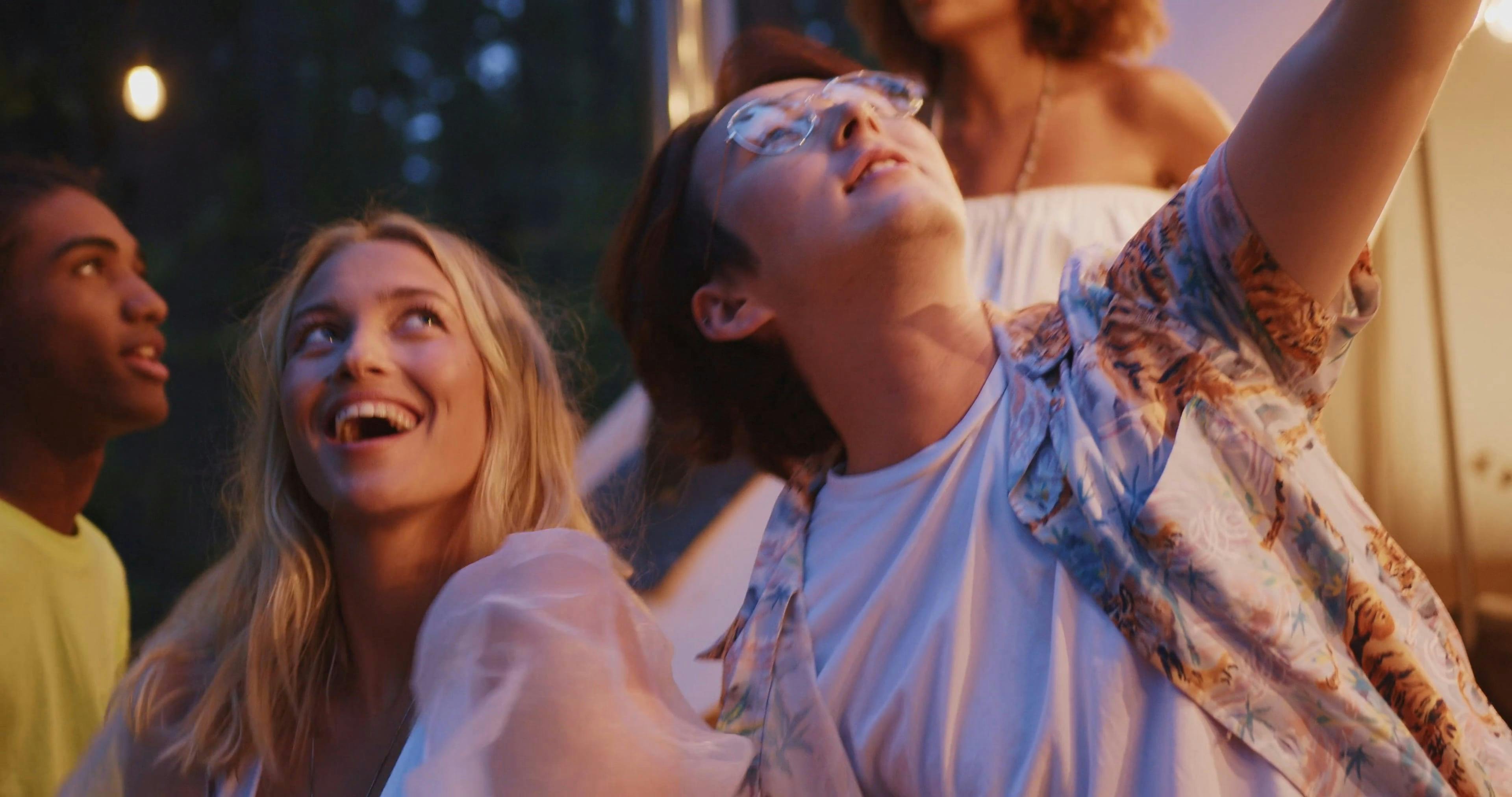 Young People Dancing in Camping Site Free Stock Video Footage, Royalty ...