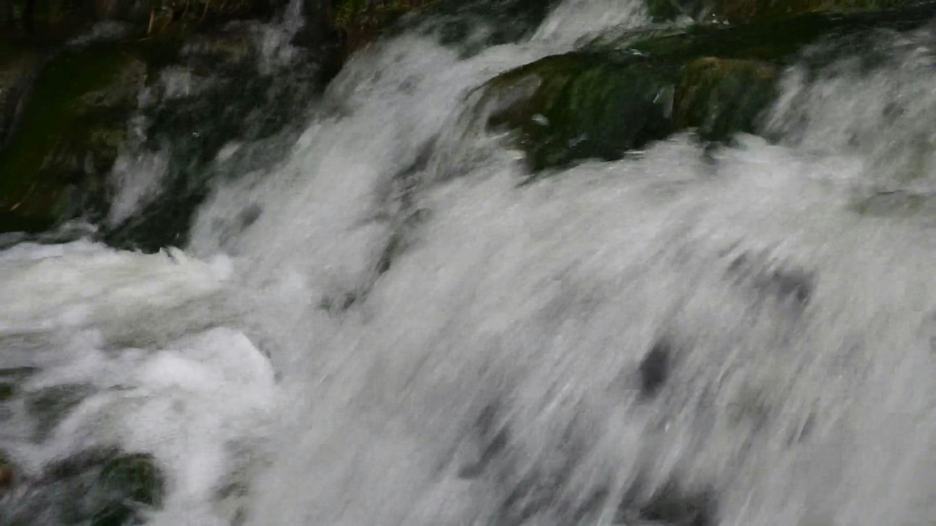 Close-up Footage Of A Waterfall Crest Free Stock Video Footage, Royalty ...