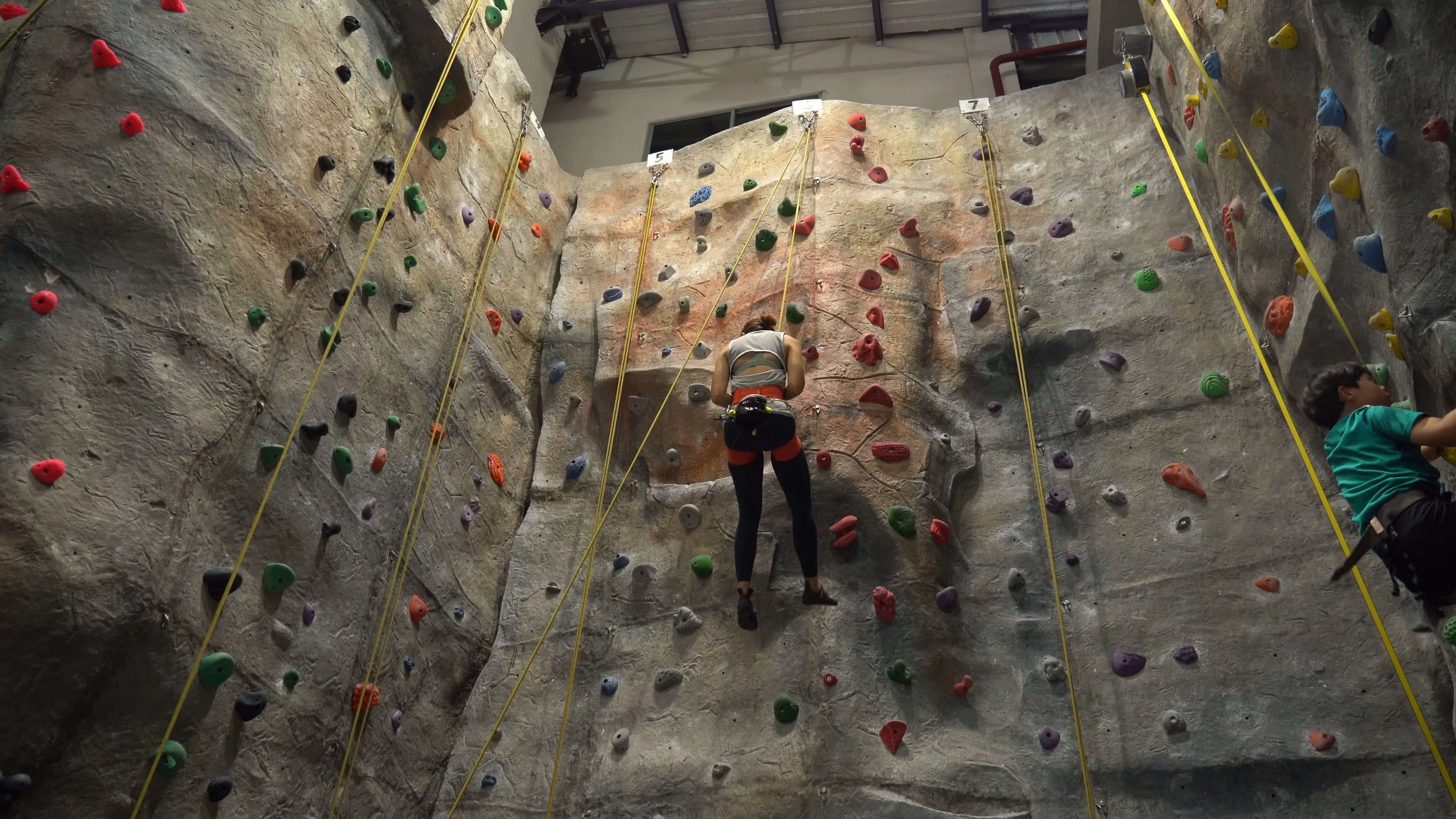 A Woman Rappelling Down Free Stock Video Footage, Royalty-Free 4K & HD ...