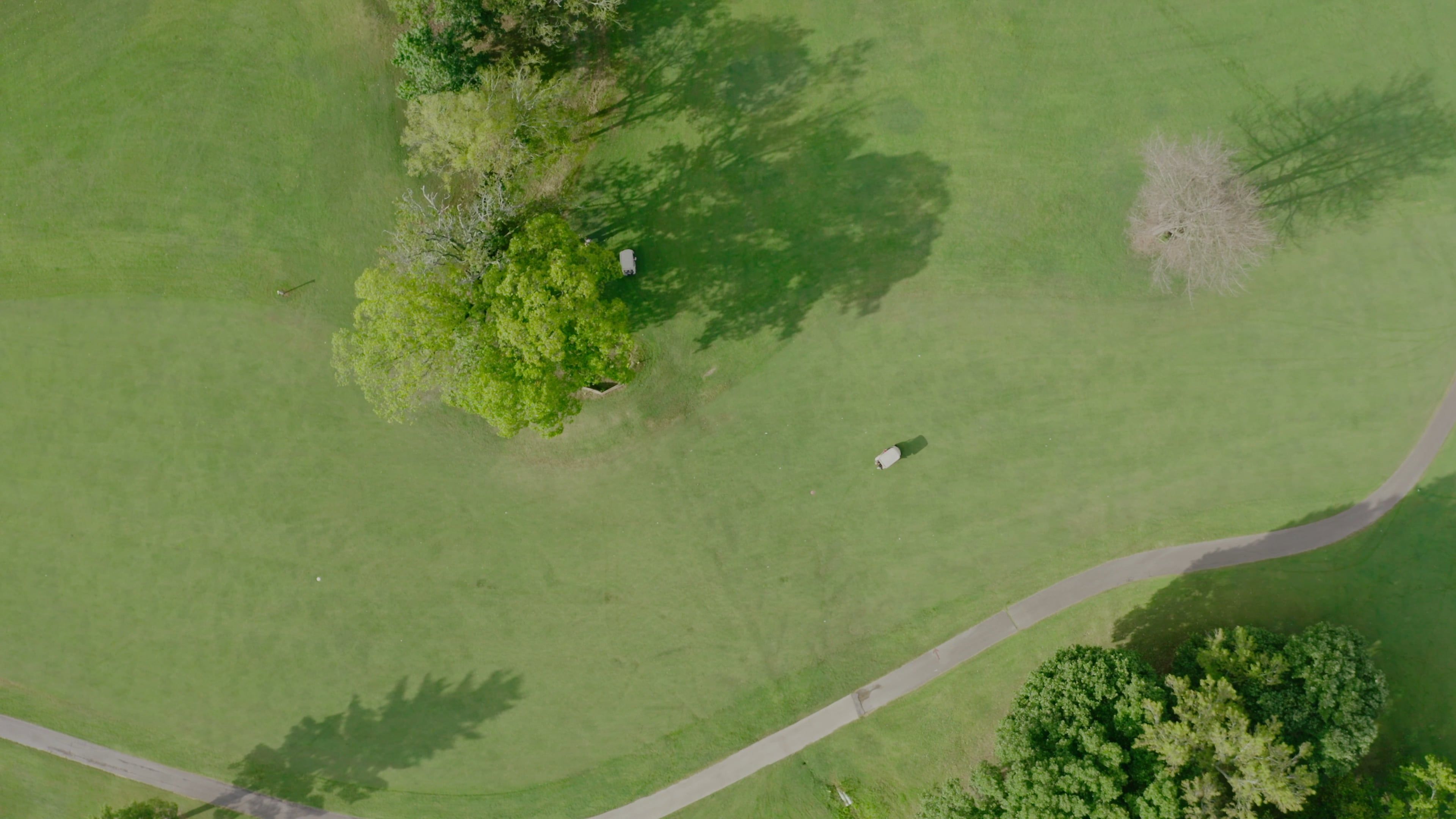A Golf Course In A Birds Eye View Free Stock Video Footage, Royalty ...
