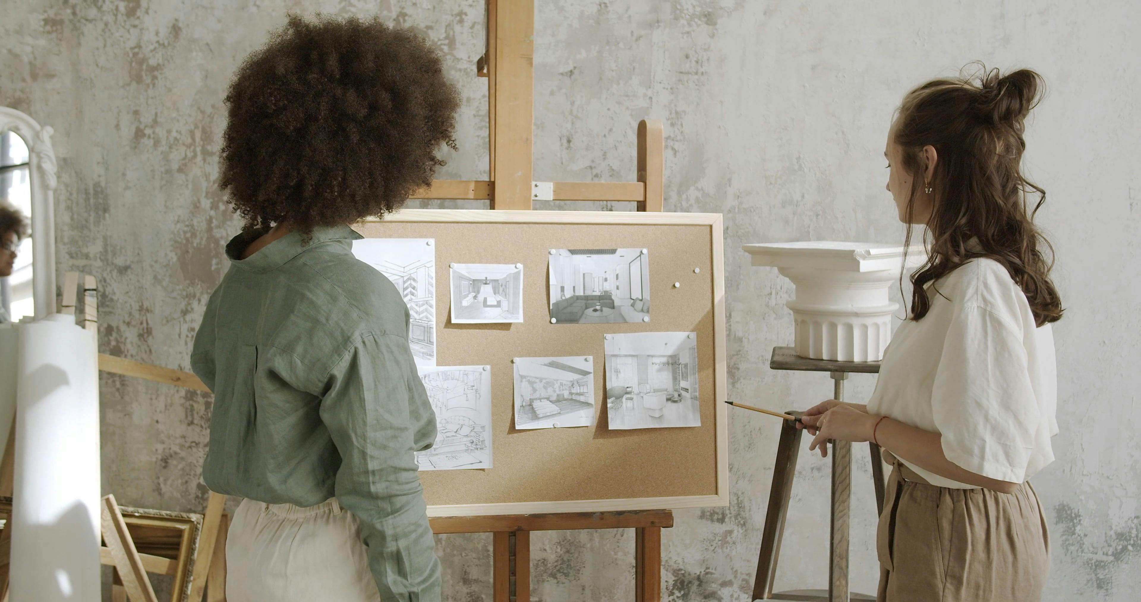 Women Discussing Art Ideas Free Stock Video Footage, Royalty-Free 4K ...