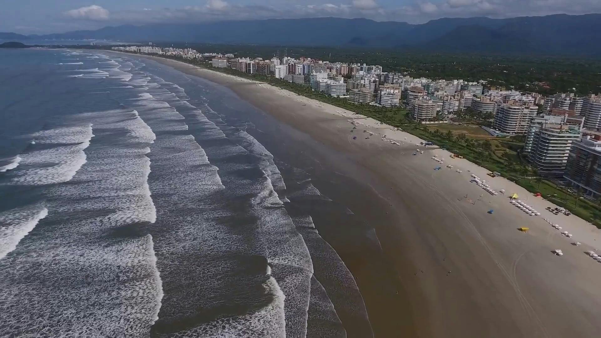 Aerial View of a City by the Beach Free Stock Video Footage, Royalty ...