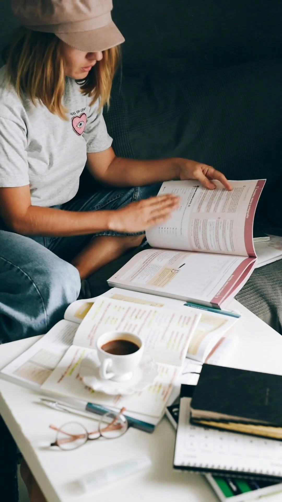 Person Looking Through Papers on Work Desk Free Stock Video Footage, Royalty-Free 4K & HD Video Clip