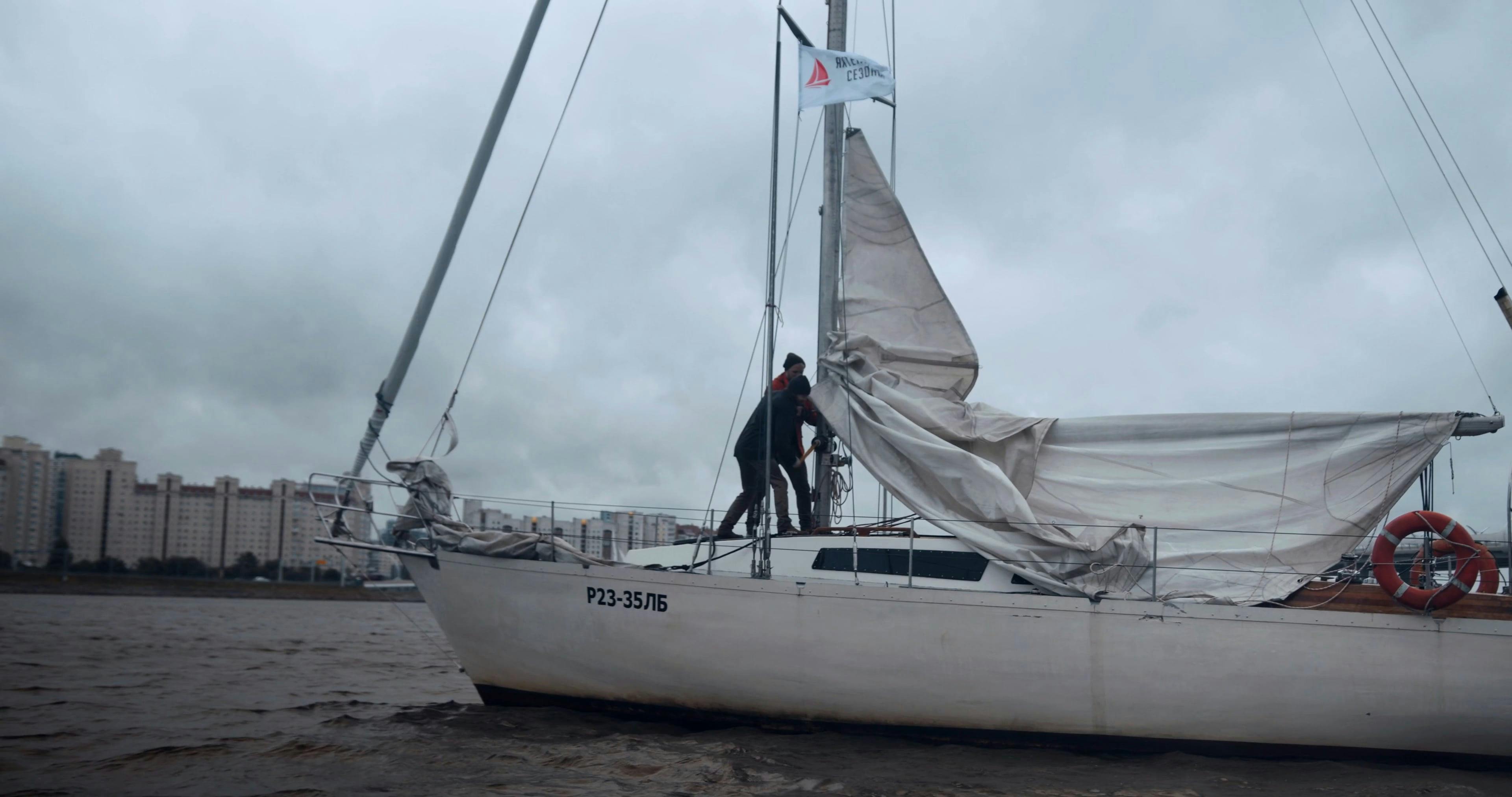 People Raising the Sail of the Boat Free Stock Video Footage, Royalty ...